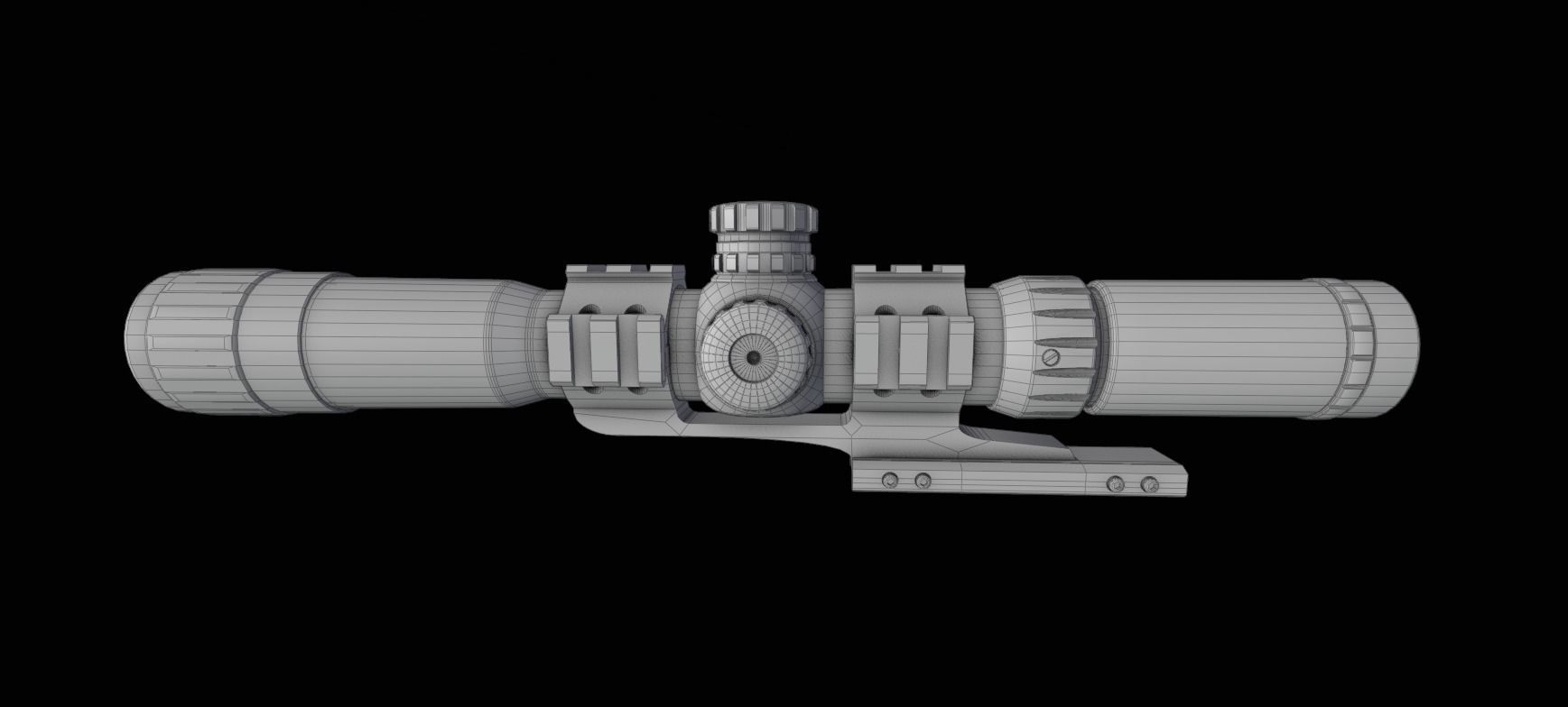 3D model TACTICAL Sniper Scope Game Ready VR / AR / low-poly | CGTrader