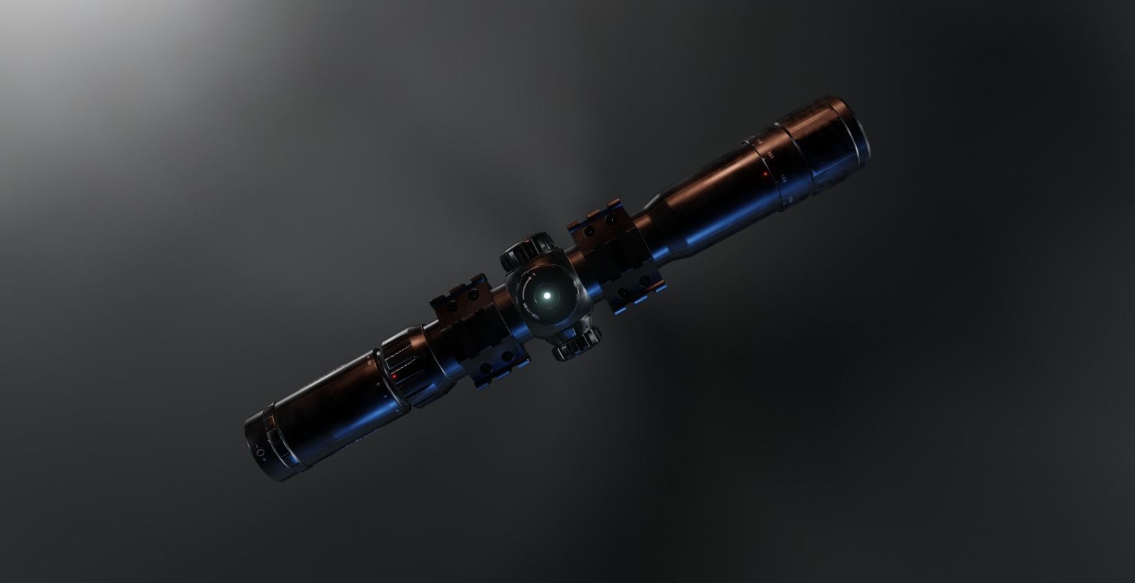 3D model TACTICAL Sniper Scope Game Ready VR / AR / low-poly | CGTrader