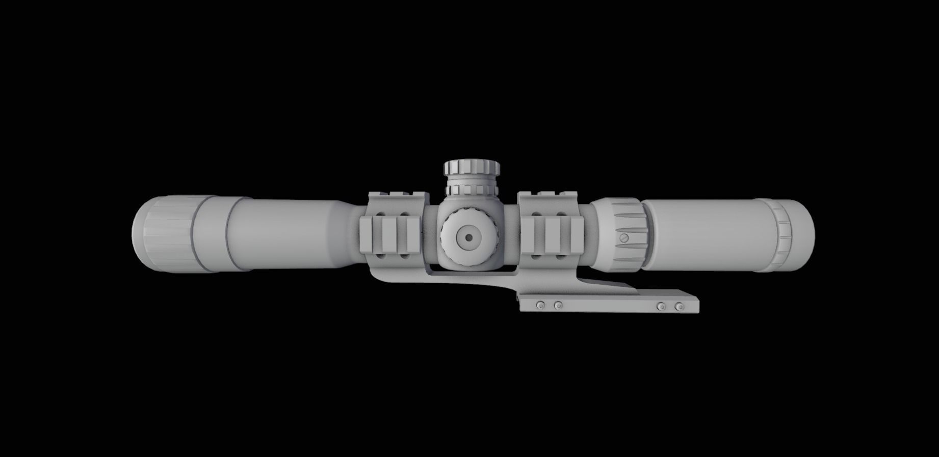 3D model TACTICAL Sniper Scope Game Ready VR / AR / low-poly | CGTrader