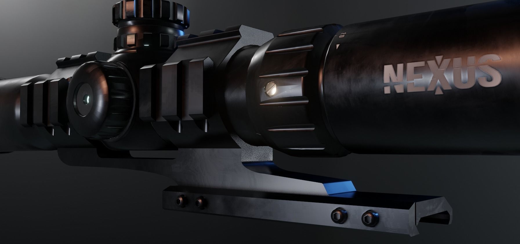 3D model TACTICAL Sniper Scope Game Ready VR / AR / low-poly | CGTrader