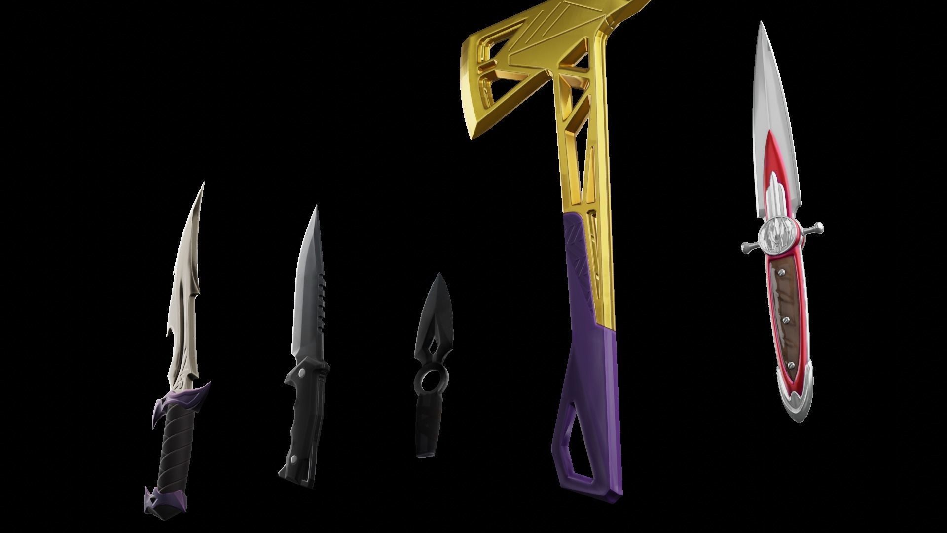 3D model Valorant design Melee Pack VR / AR / low-poly rigged | CGTrader