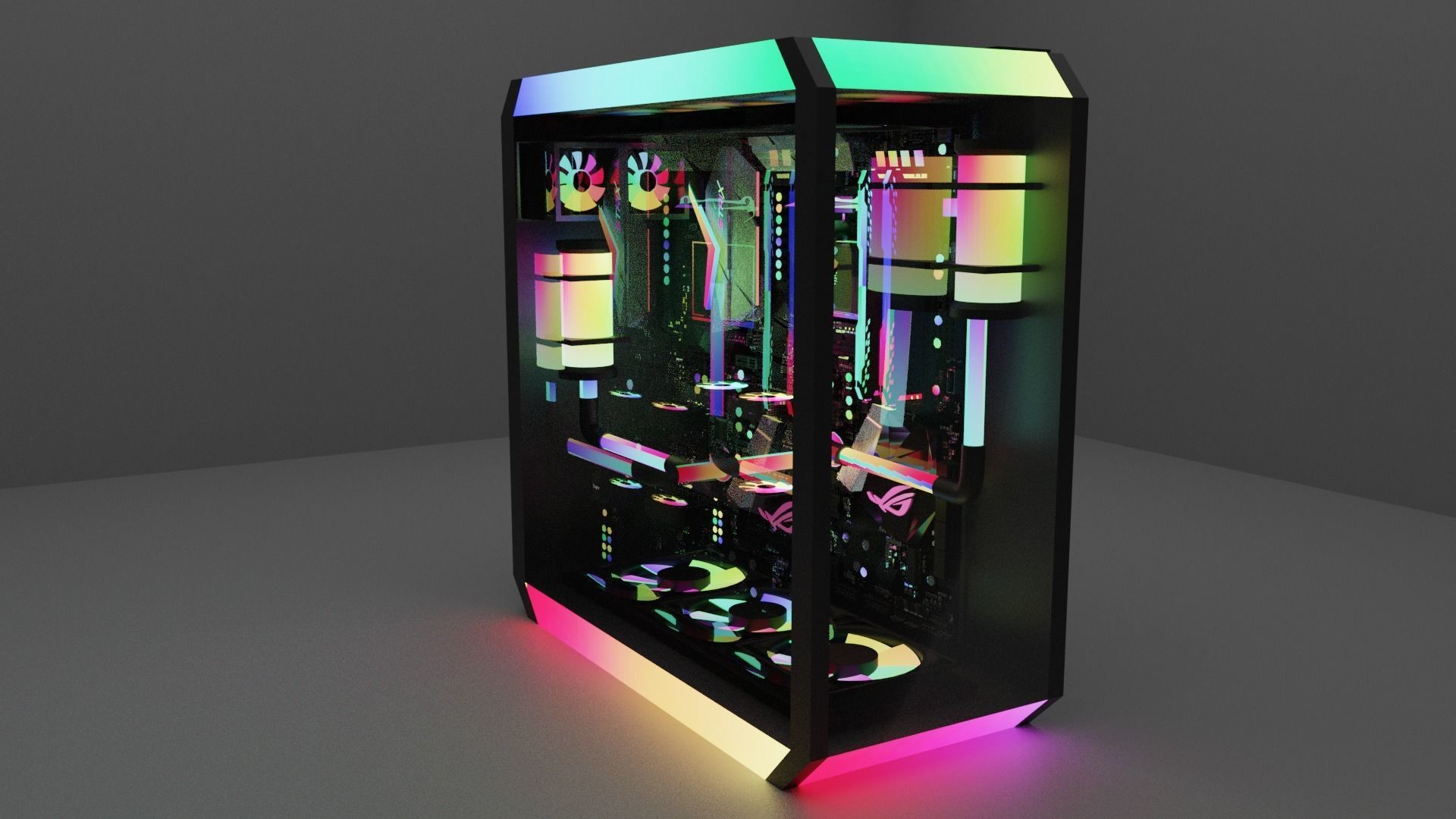 extreme gaming PC with detailed specs and RGB lighting free VR / AR ...