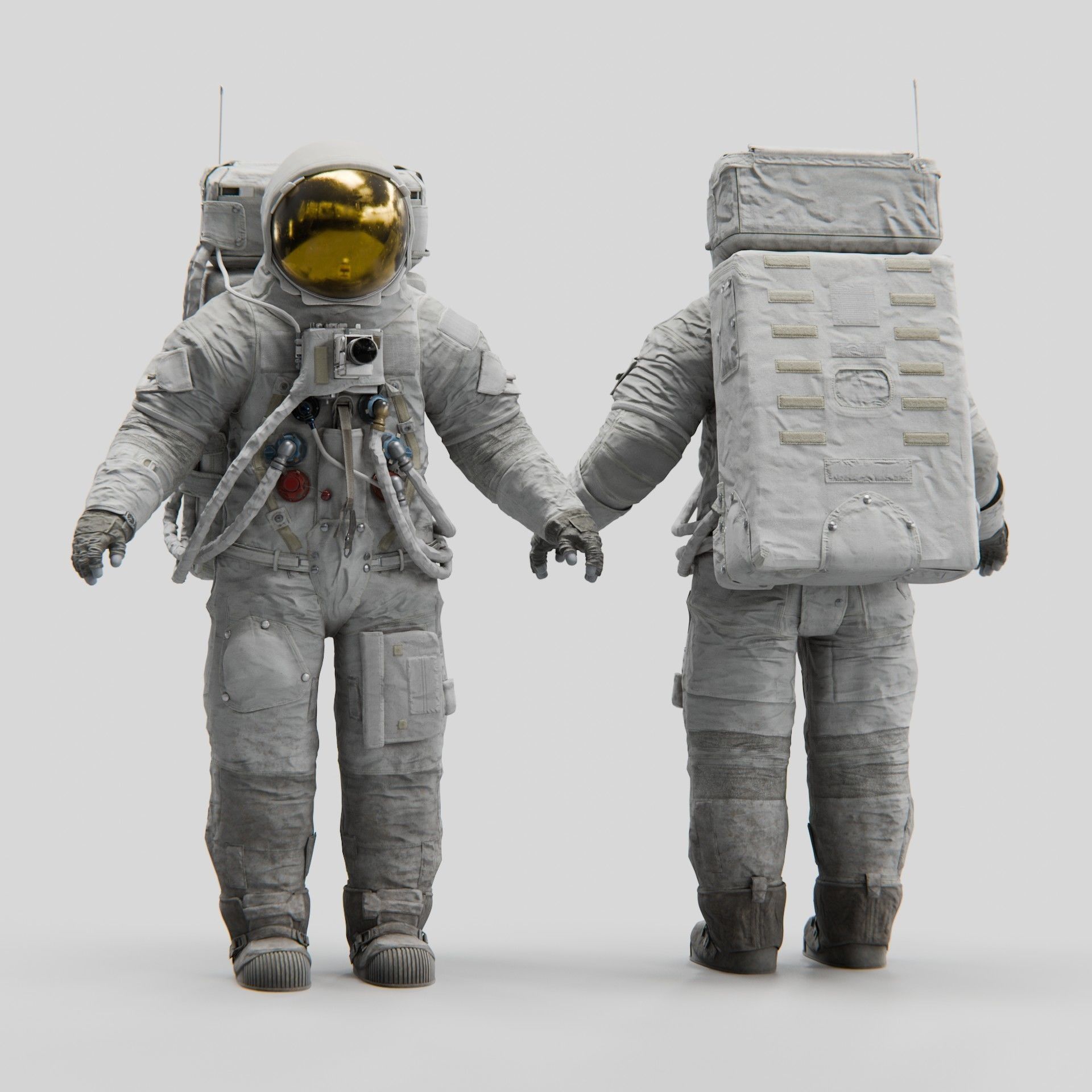Apollo 11 A7L Spacesuit 3D model | CGTrader
