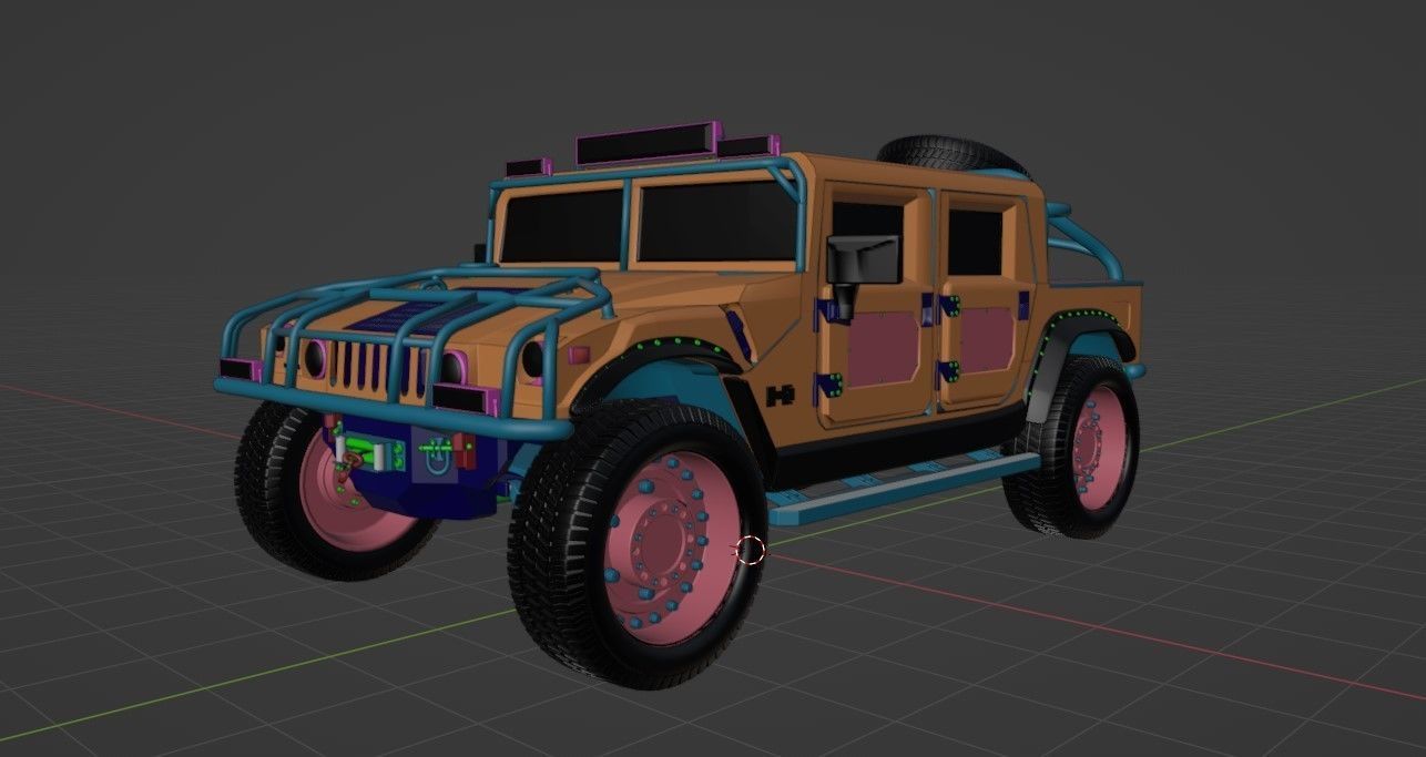 Hummer H1 rugged 3D model | CGTrader