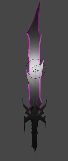 dark cosmic sword 3D model | CGTrader