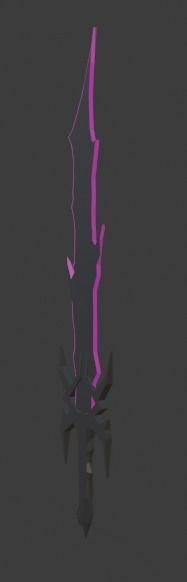 dark cosmic sword 3D model | CGTrader