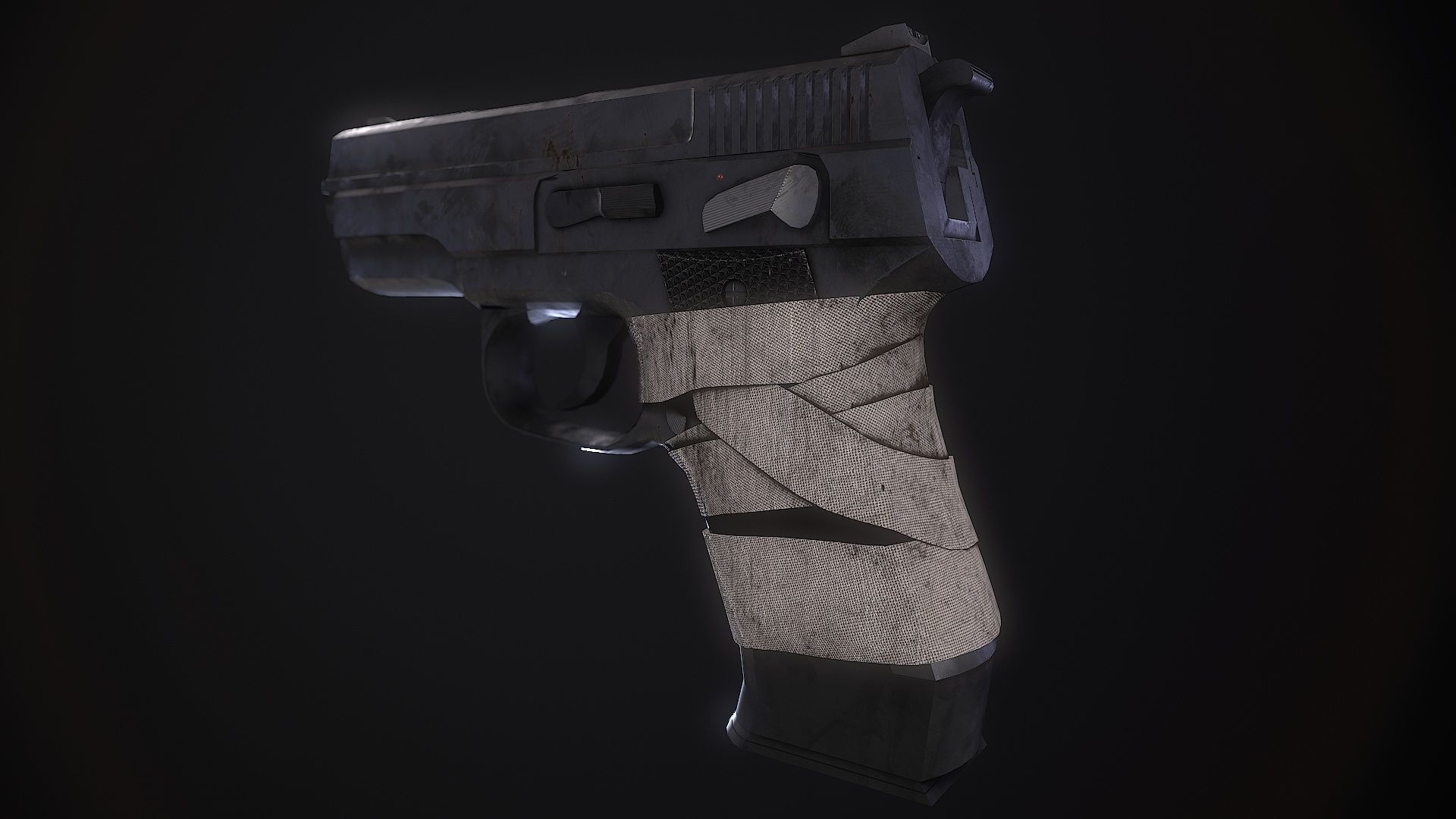 3D model Resident Evil 8 Village Lemi pistol simple and custom hand gun ...