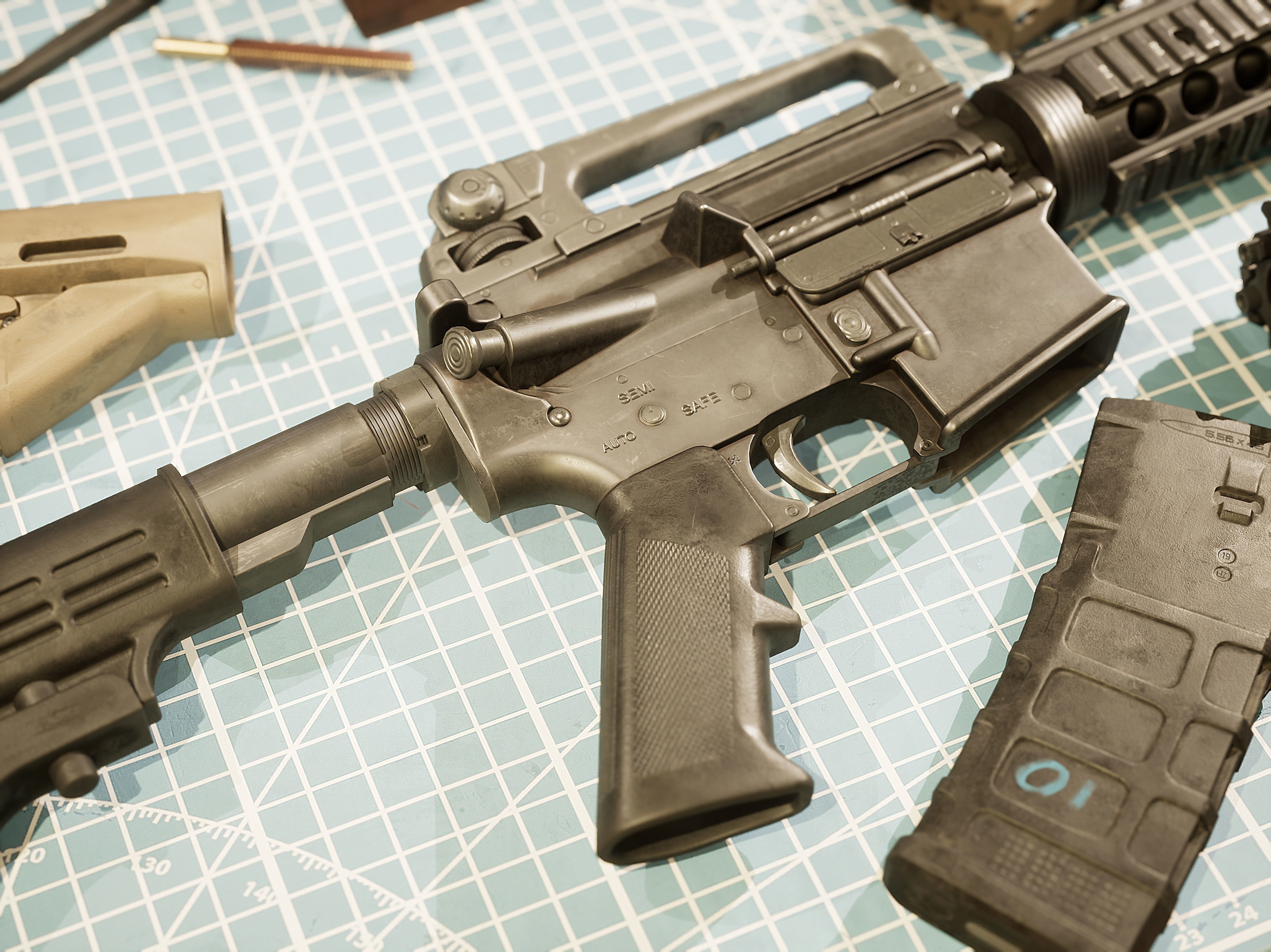 3D model M4A1 - MK18 BLOCK II VR / AR / low-poly | CGTrader