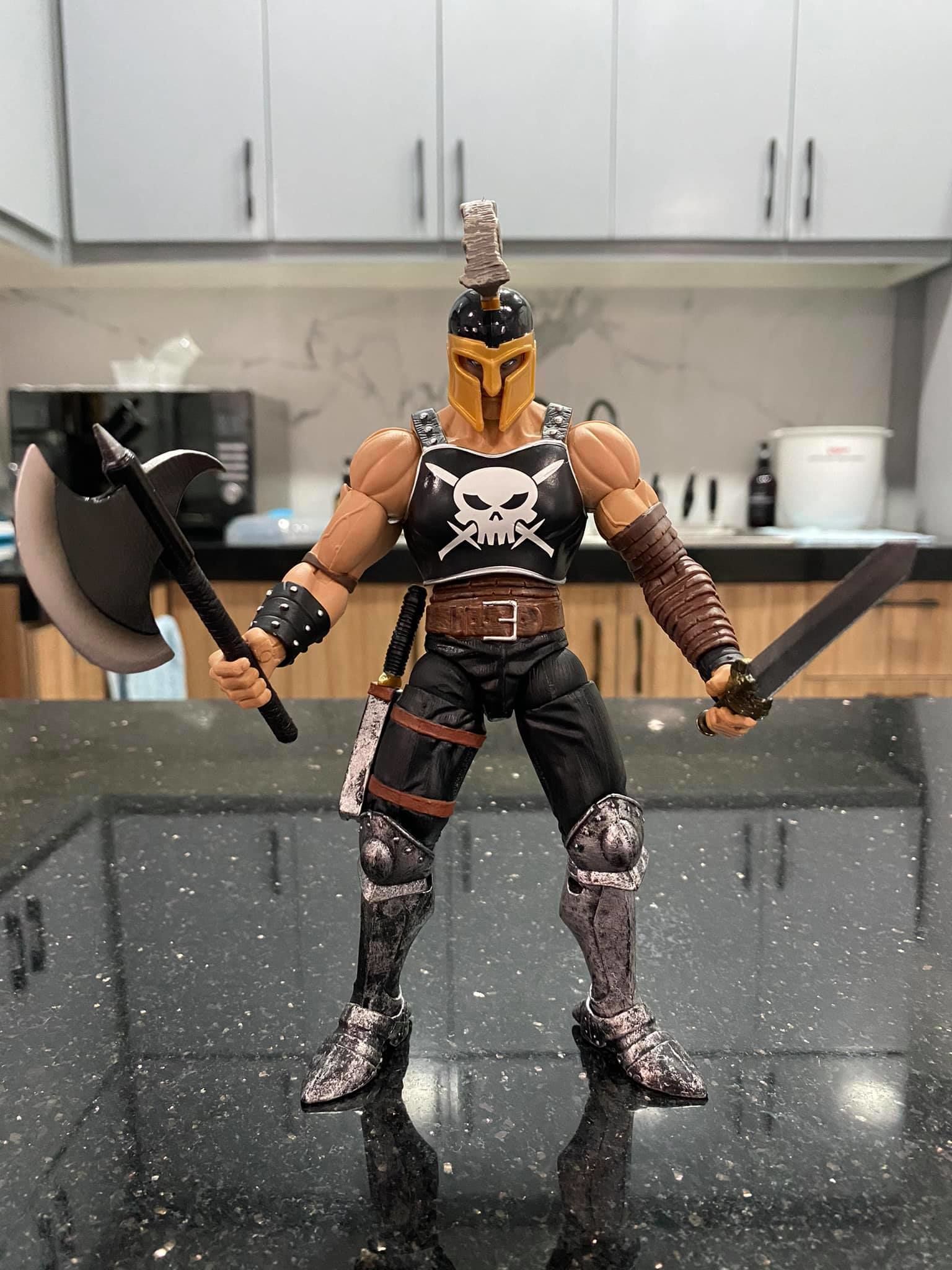 Marvel Legends Ares Olympian Sword and Axe Weapons 1-12 Scale 3D model ...