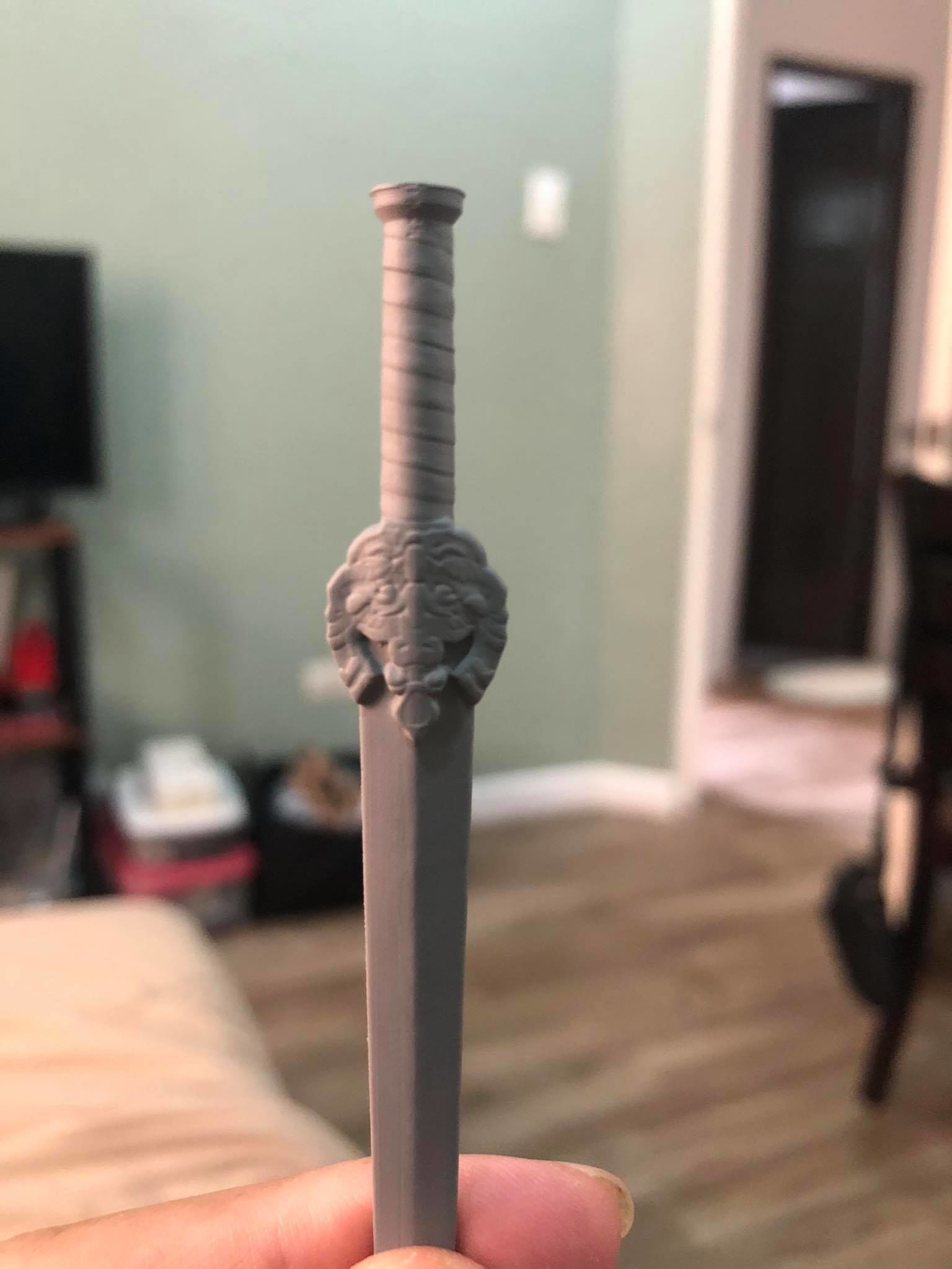 Marvel Legends Ares Olympian Sword and Axe Weapons 1-12 Scale 3D model ...