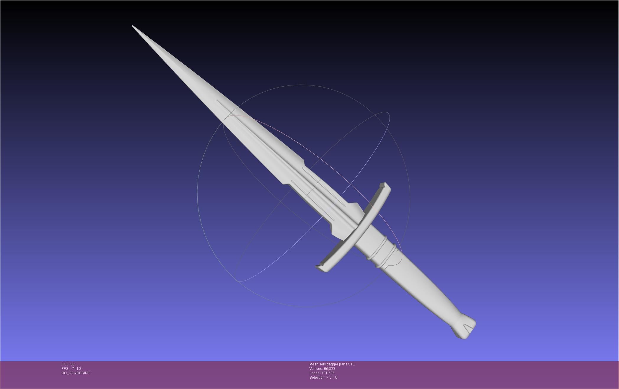 Marvel Loki Dagger Printable Model 3D model 3D printable | CGTrader