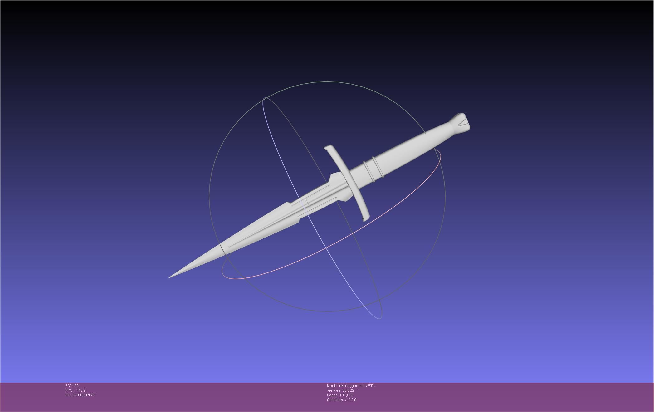 Marvel Loki Dagger Printable Model 3D model 3D printable | CGTrader