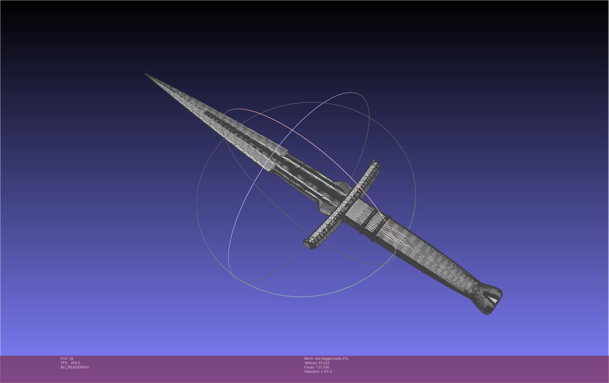 Marvel Loki Dagger Printable Model 3D model 3D printable | CGTrader