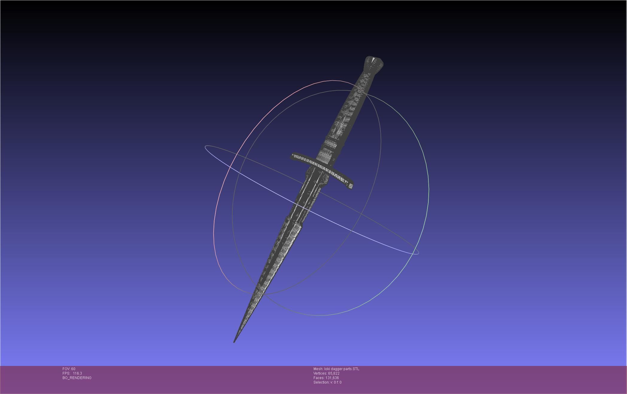 Marvel Loki Dagger Printable Model 3D model 3D printable | CGTrader