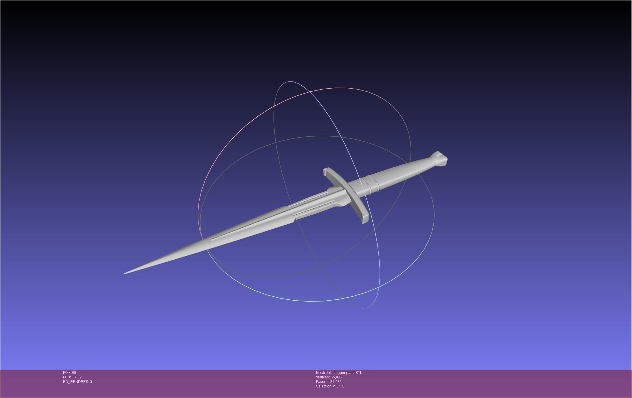 Marvel Loki Dagger Printable Model 3D model 3D printable | CGTrader