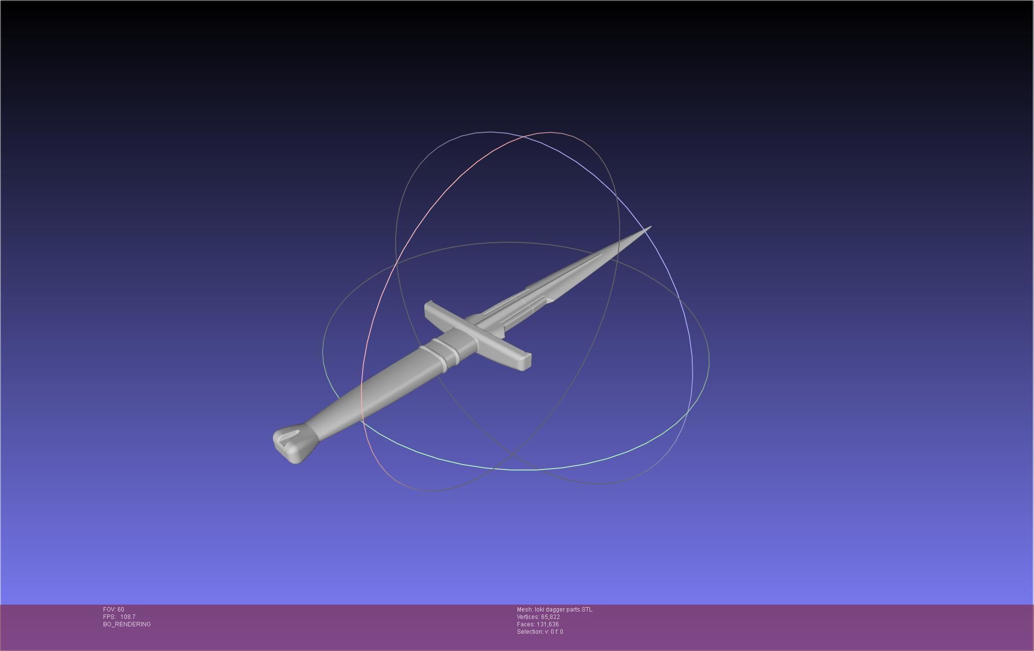 Marvel Loki Dagger Printable Model 3D model 3D printable | CGTrader