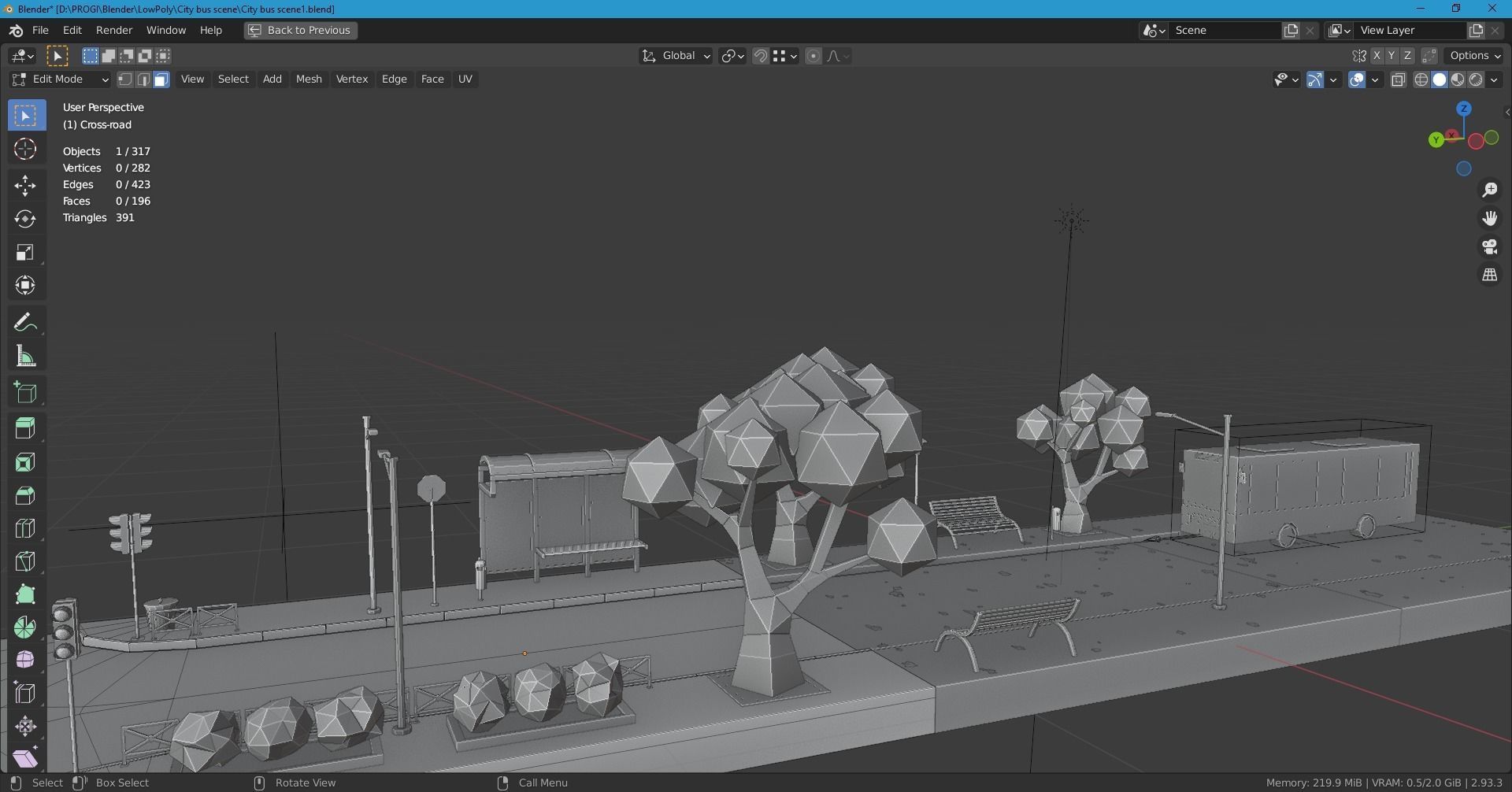 City bus scene animation 3D model animated rigged | CGTrader