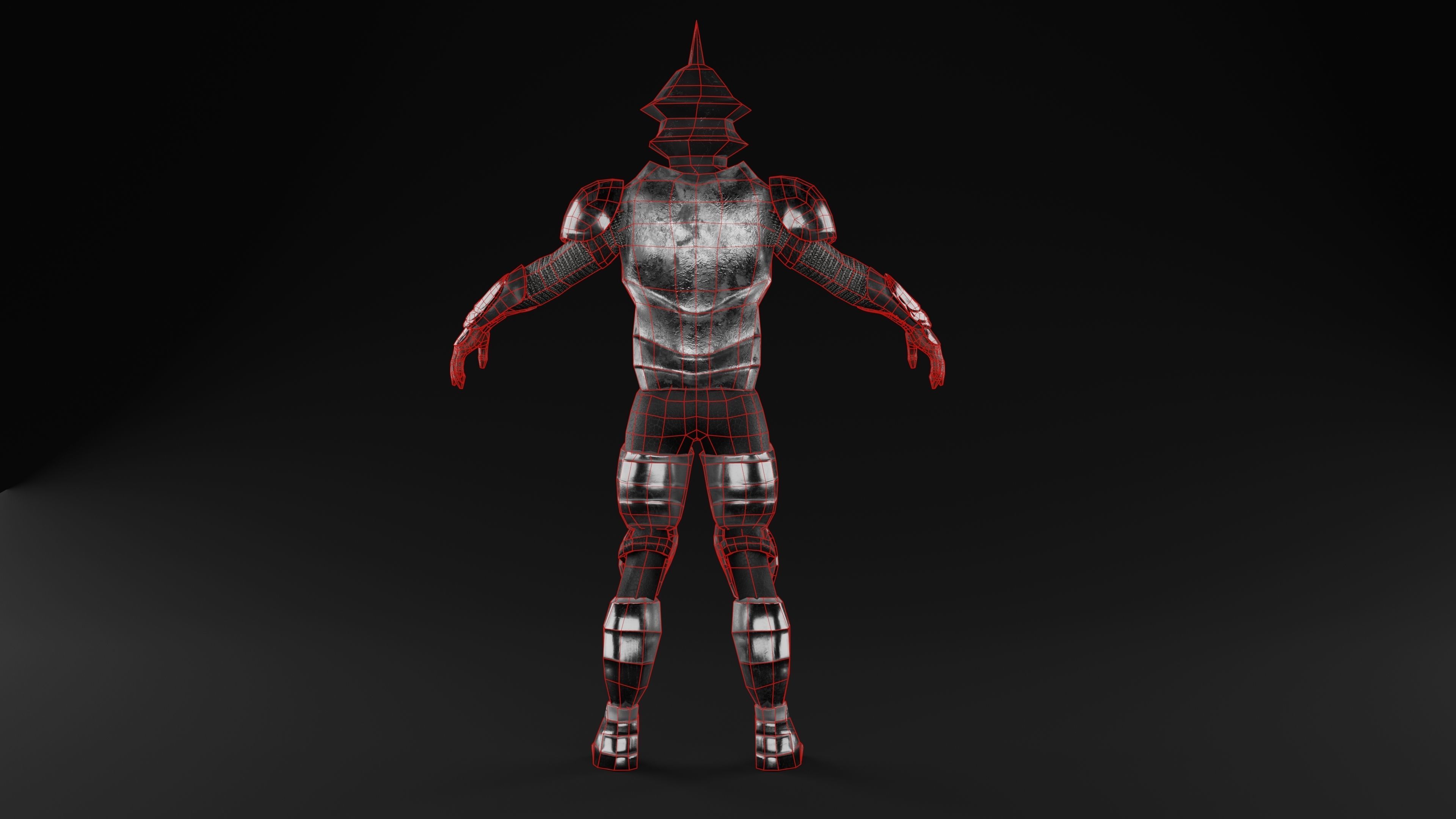 Low Poly Knight man in armor free VR / AR / low-poly 3D model | CGTrader