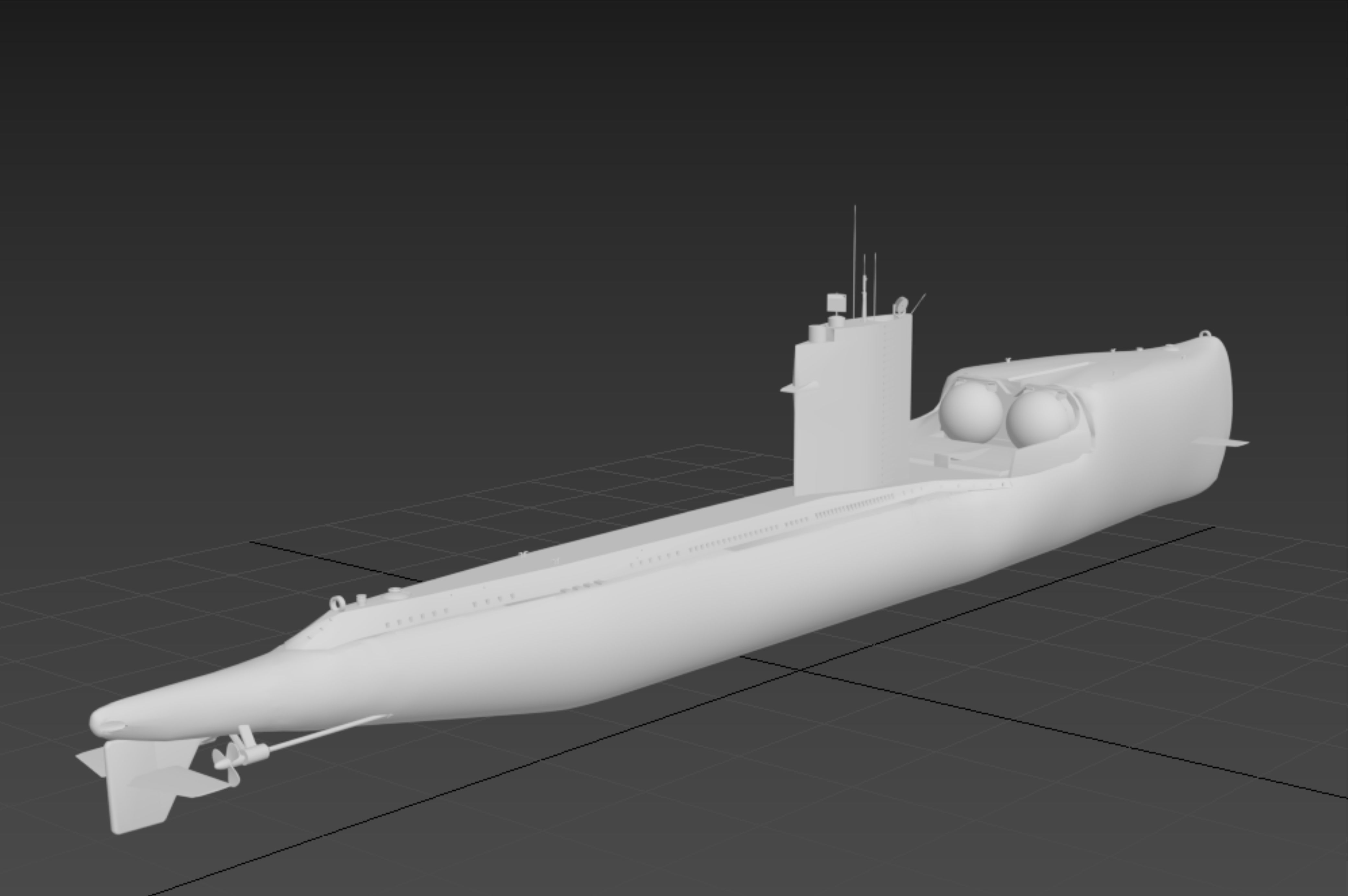 USS Growler SSG-577 submarine 3D model | CGTrader