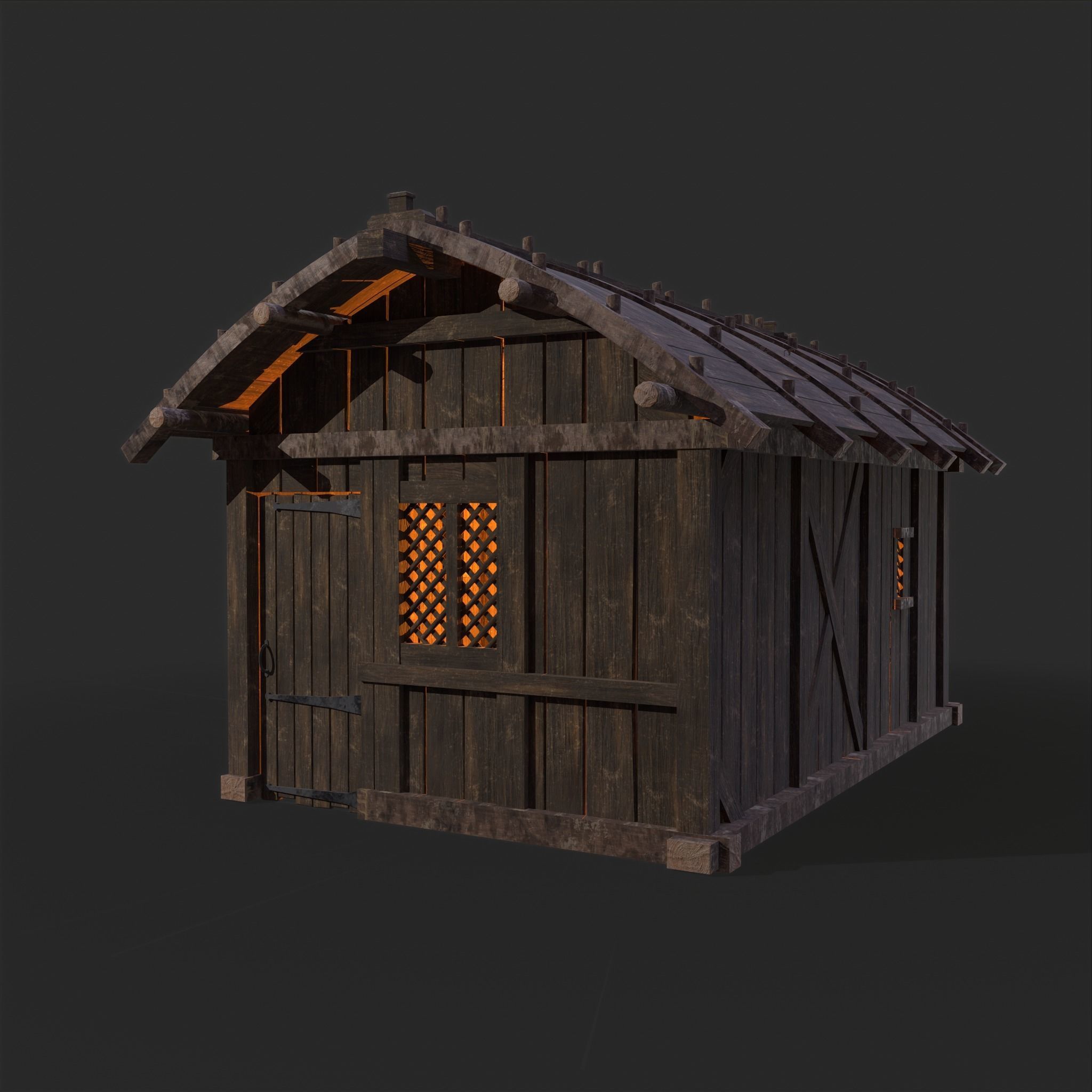 3D model Medieval Cabin E VR / AR / low-poly | CGTrader