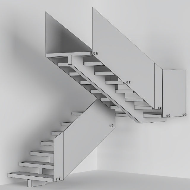 Modern Stair Case 3D model | CGTrader