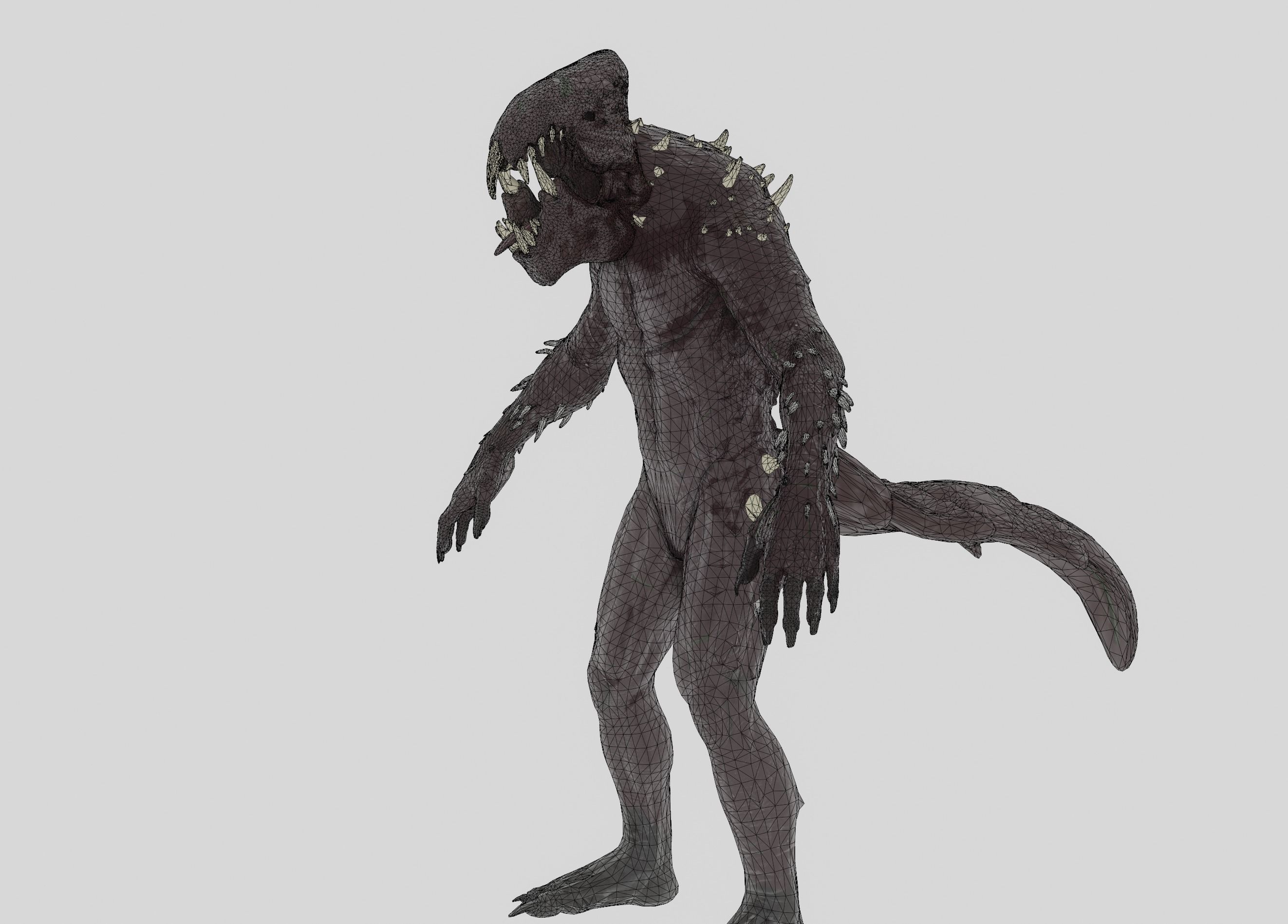 3D model Fantasy creature - Zorg - Low-poly Game-Ready character VR ...