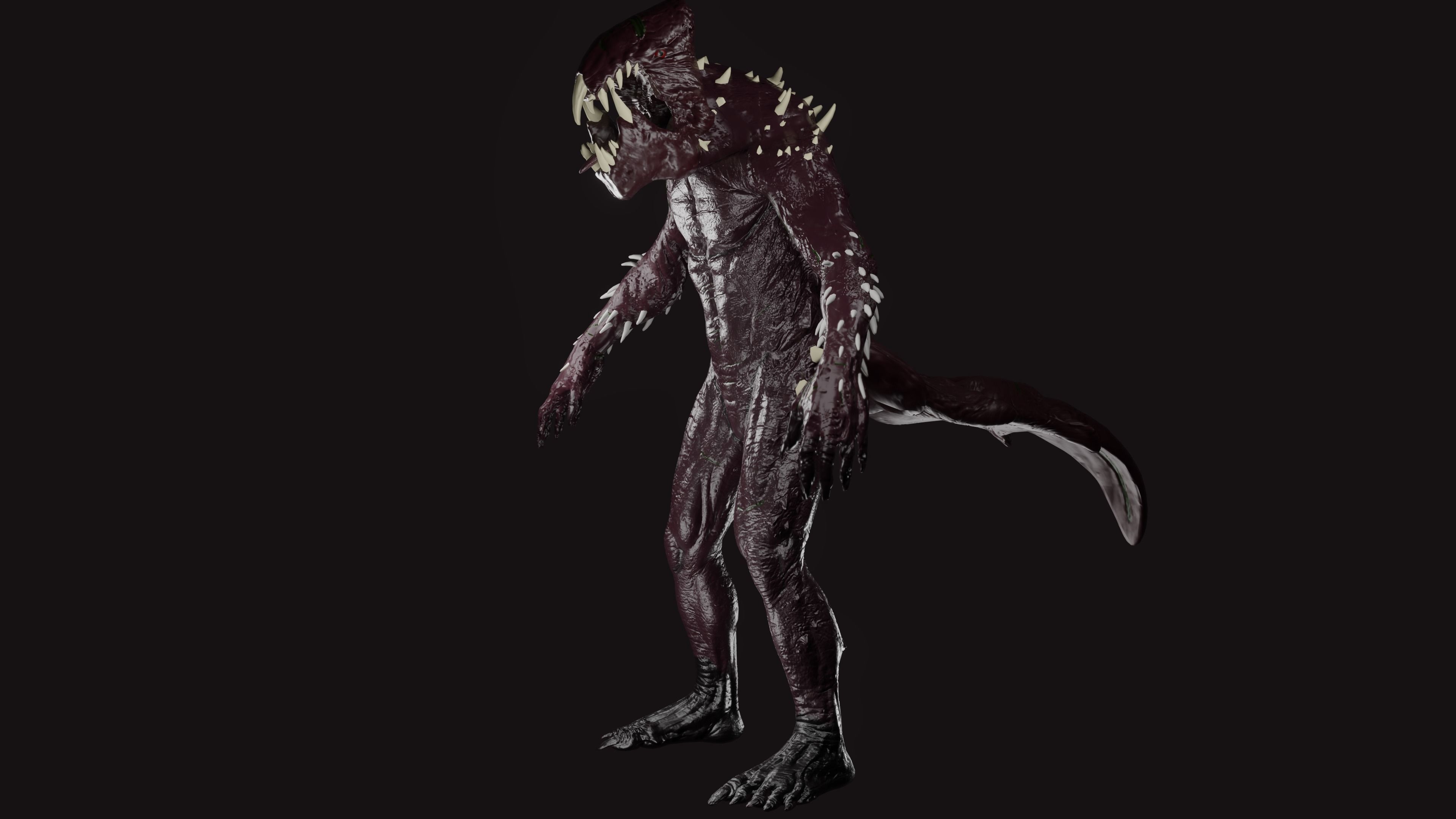3D model Fantasy creature - Zorg - Low-poly Game-Ready character VR ...