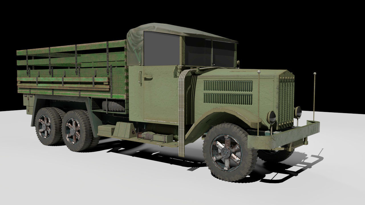 WW2 German Krupp Truck 3D model | CGTrader