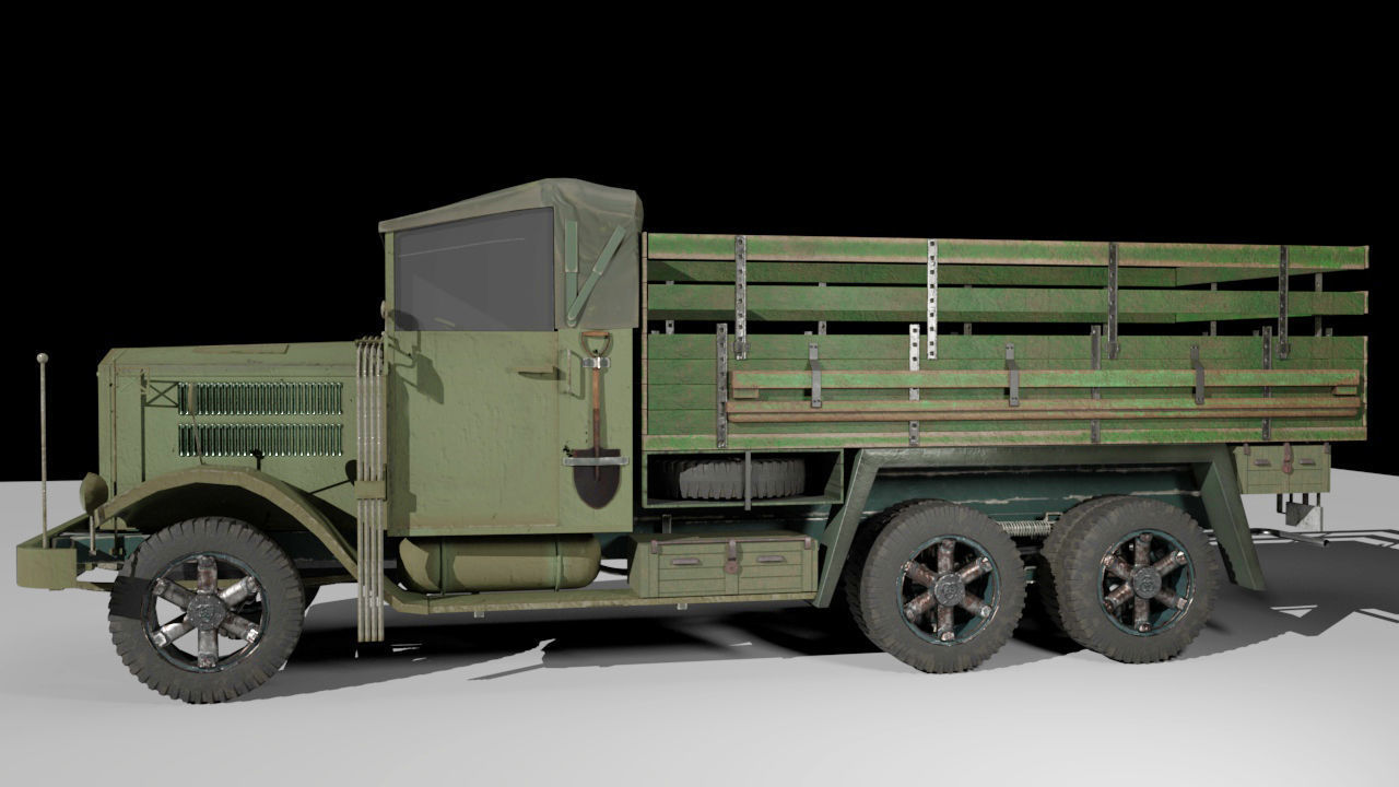 WW2 German Krupp Truck 3D model | CGTrader