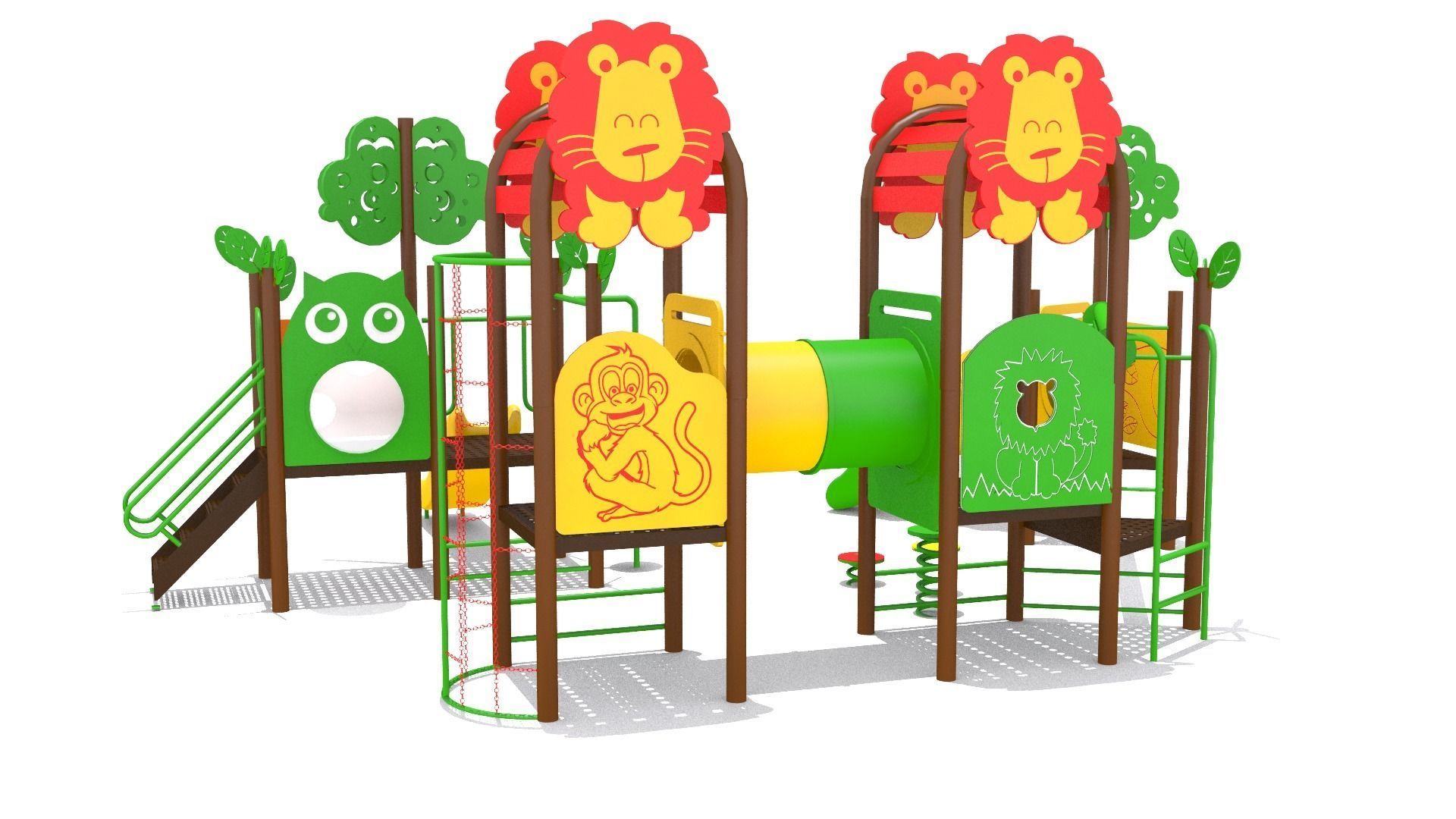 3D model Lion Playground VR / AR / low-poly | CGTrader