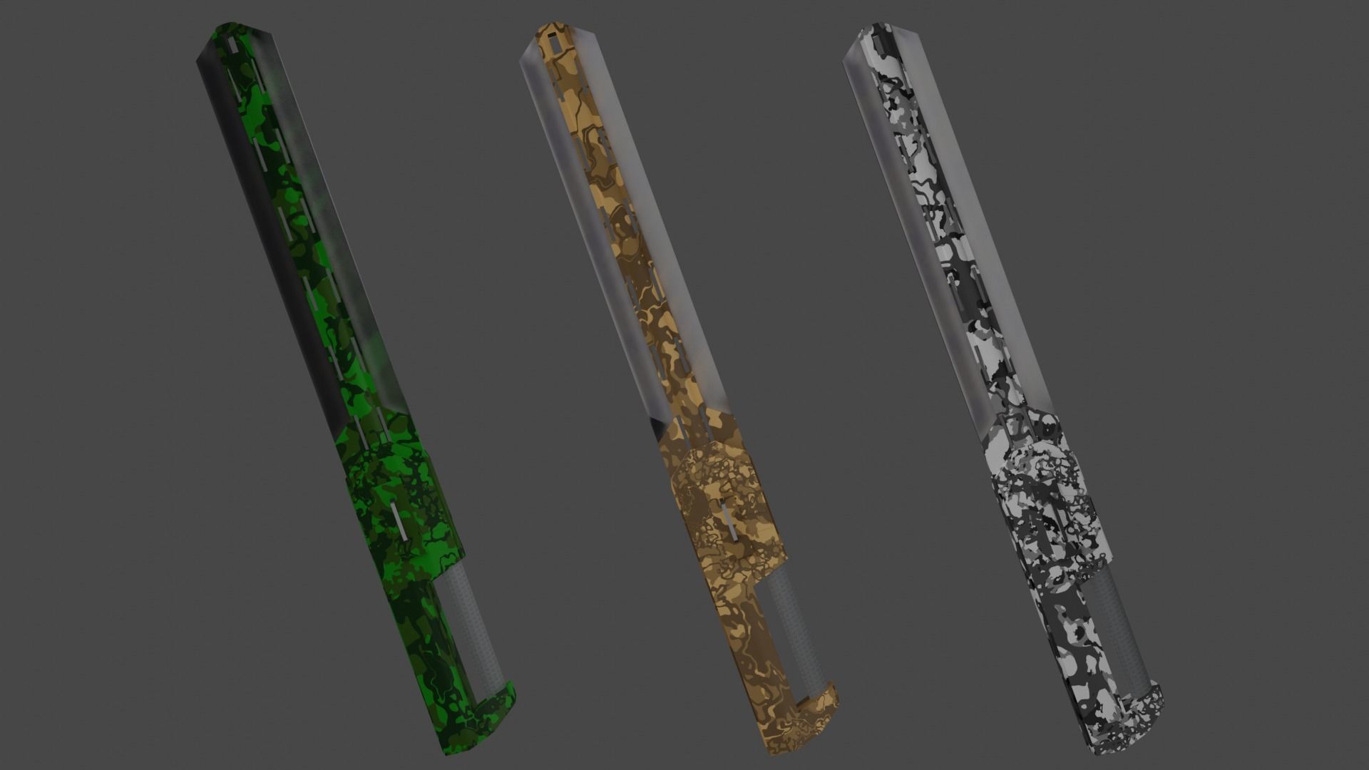 sword with tank barrel free 3D model | CGTrader