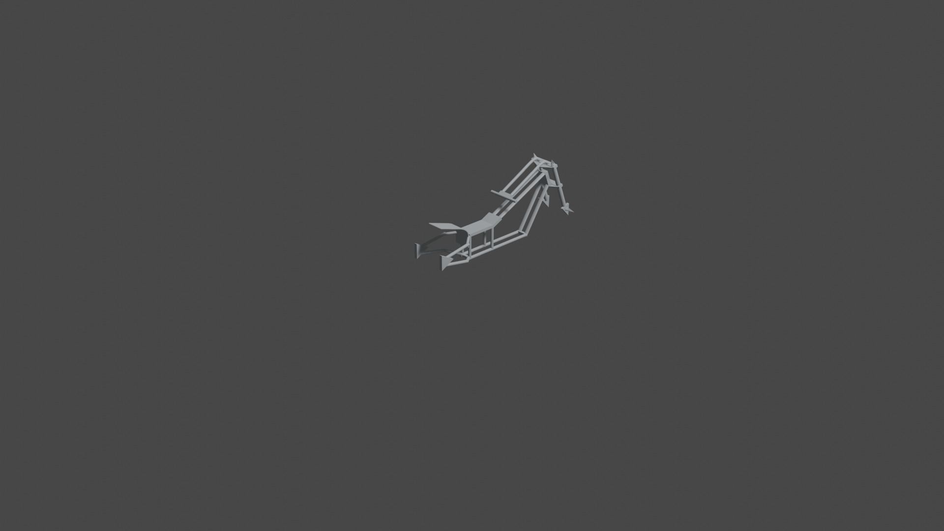 Basic Chopper Frame 3D model | CGTrader