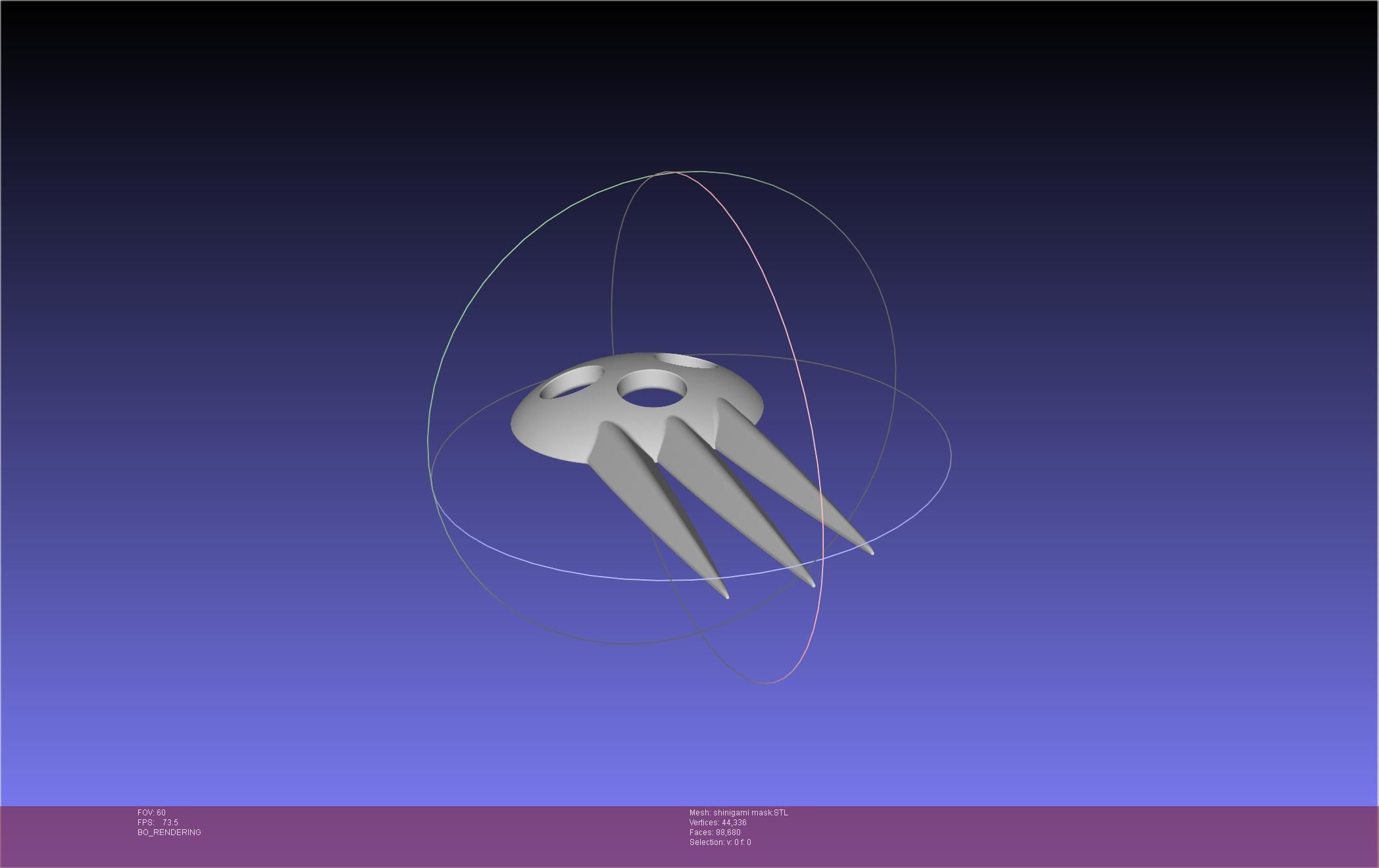 Soul Eater Shinigami Mask Printable Model 3D model 3D printable | CGTrader