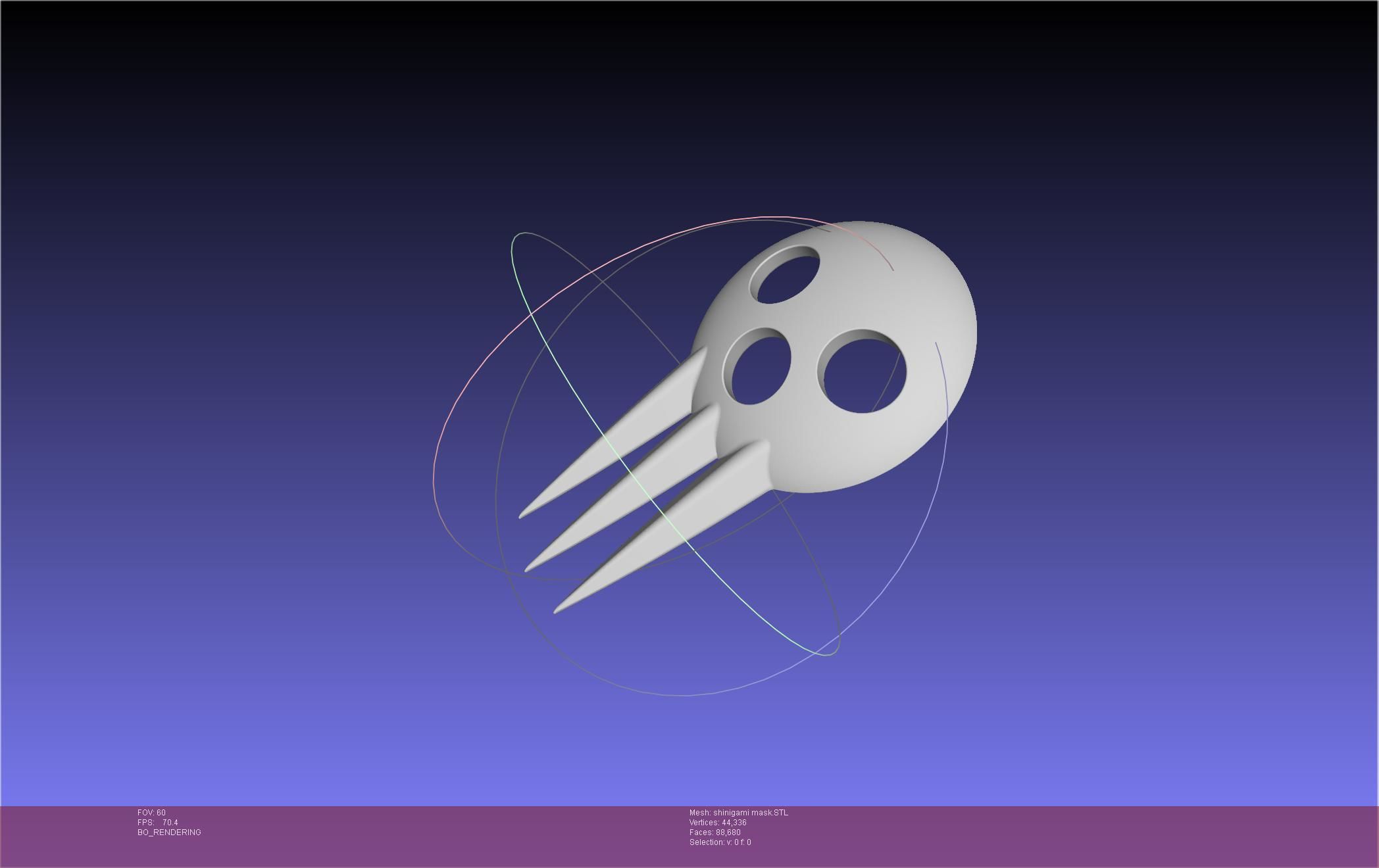 Soul Eater Shinigami Mask Printable Model 3D model 3D printable | CGTrader