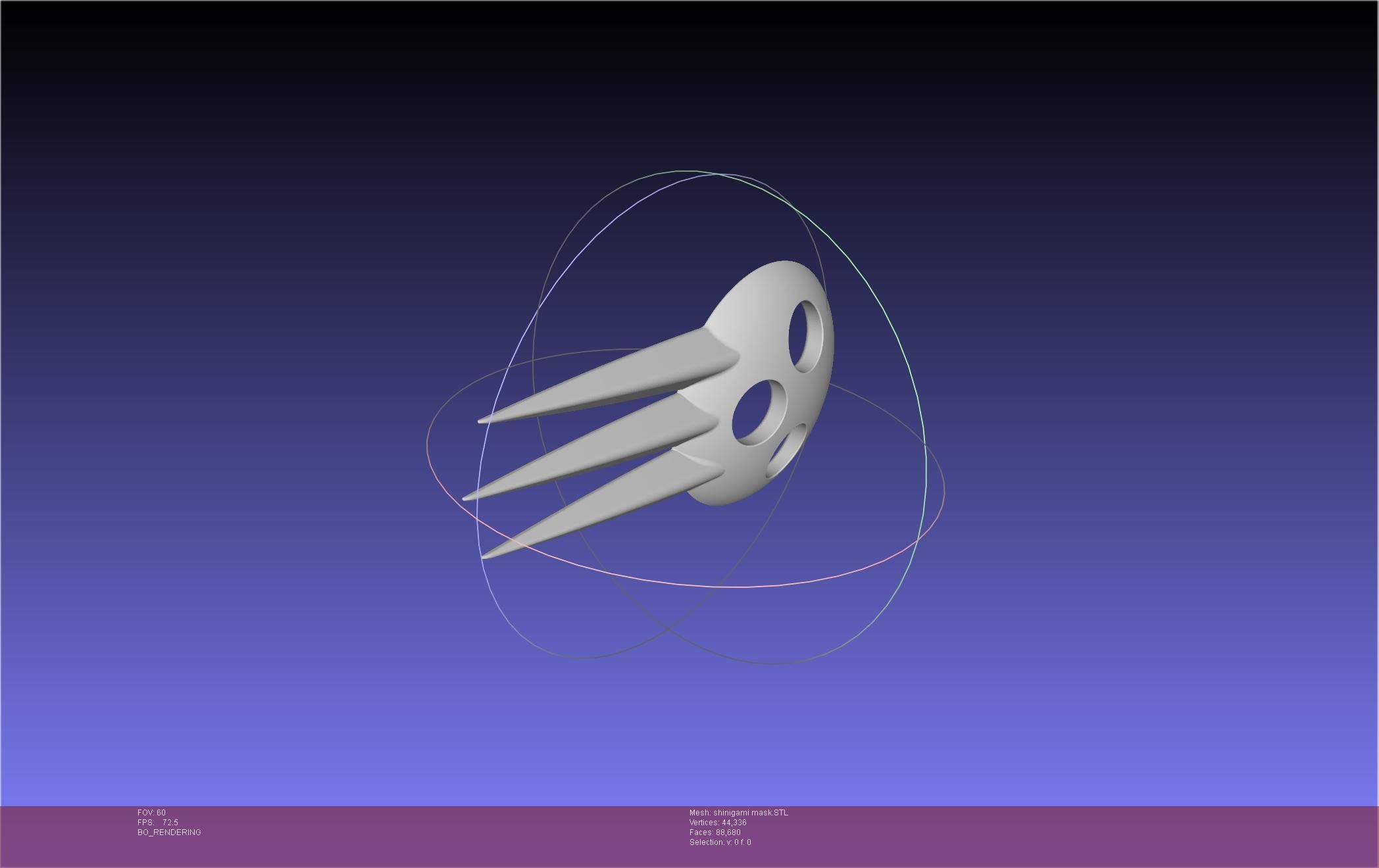 Soul Eater Shinigami Mask Printable Model 3D model 3D printable | CGTrader
