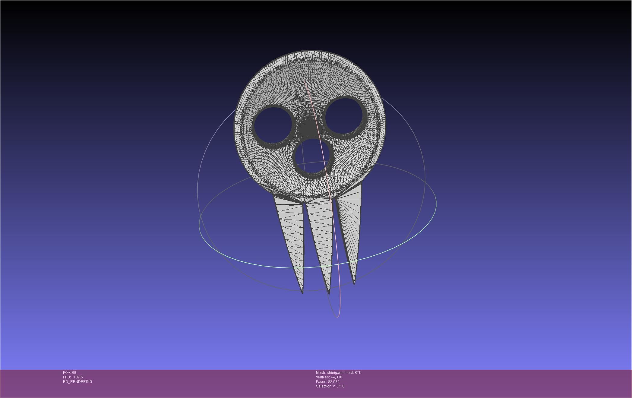 Soul Eater Shinigami Mask Printable Model 3D model 3D printable | CGTrader