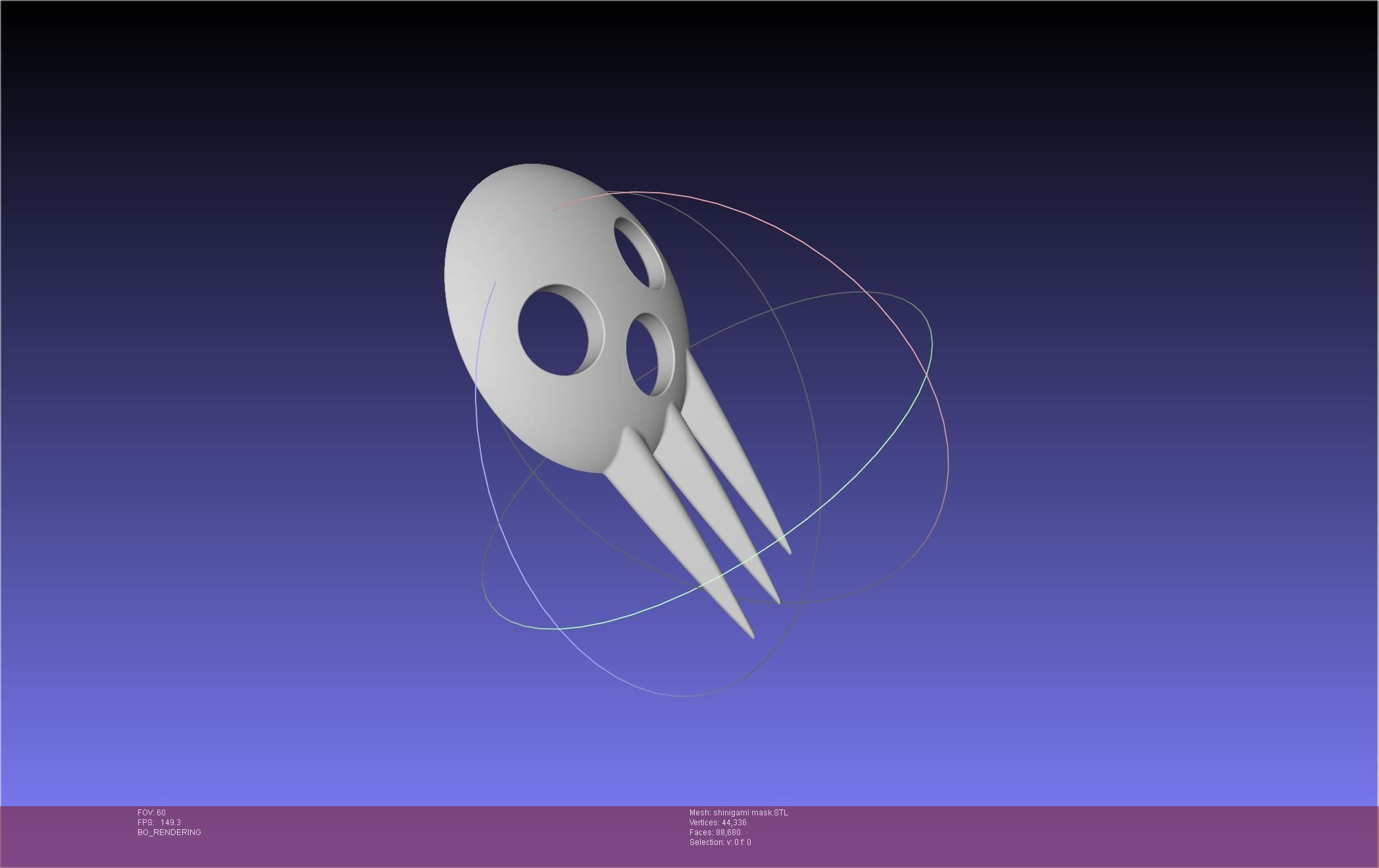 Soul Eater Shinigami Mask Printable Model 3D model 3D printable | CGTrader