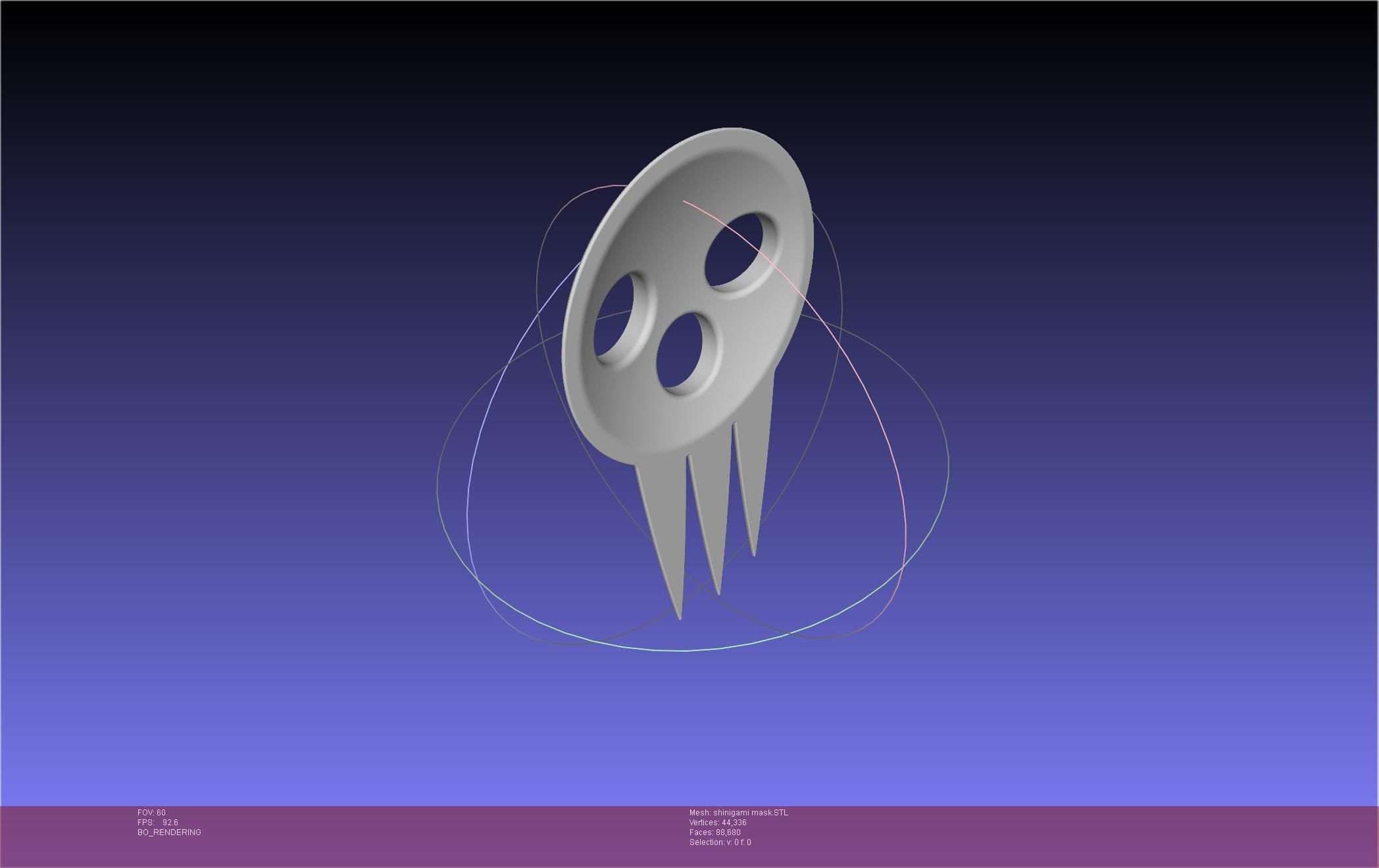 Soul Eater Shinigami Mask Printable Model 3D model 3D printable | CGTrader