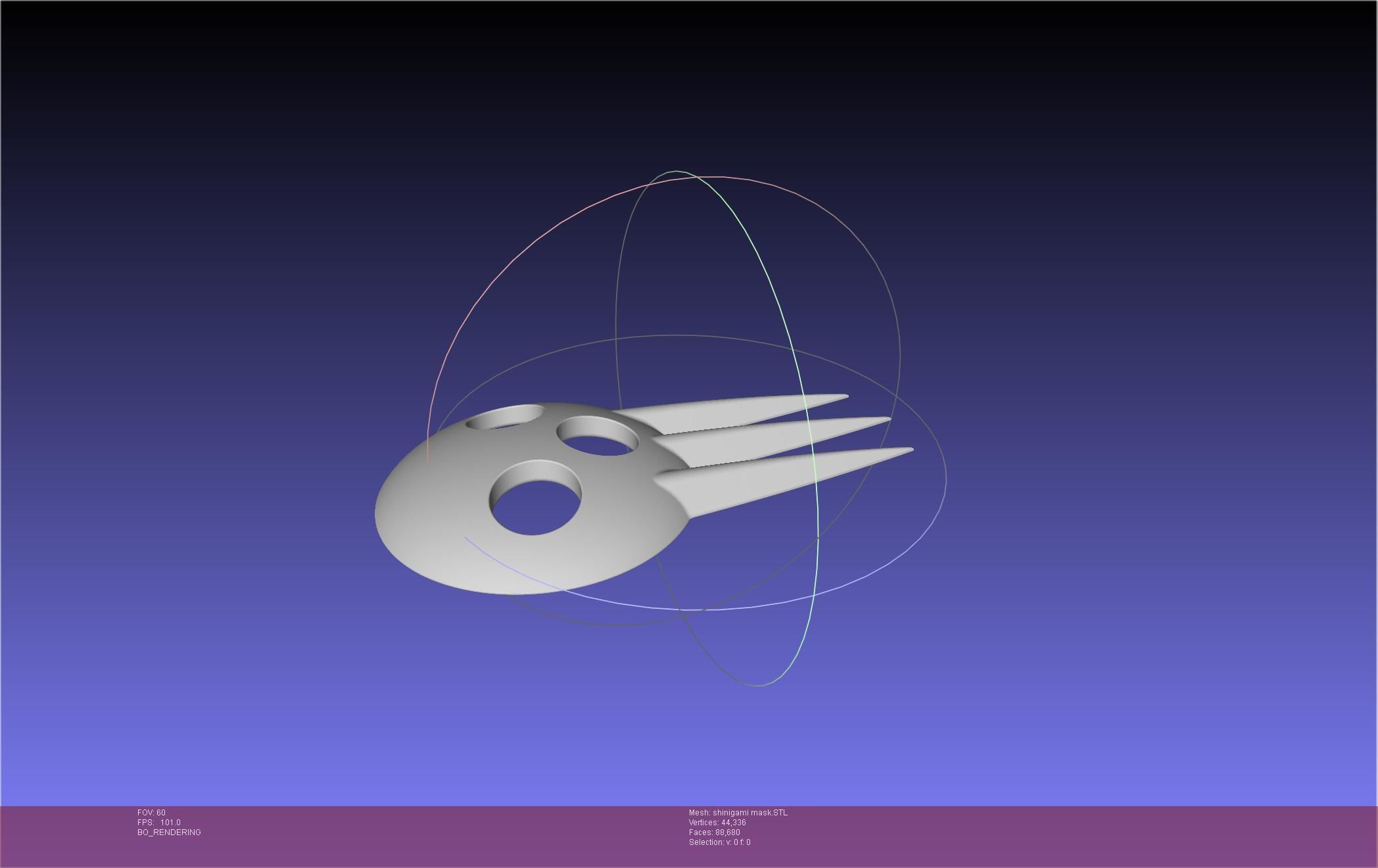 Soul Eater Shinigami Mask Printable Model 3D model 3D printable | CGTrader