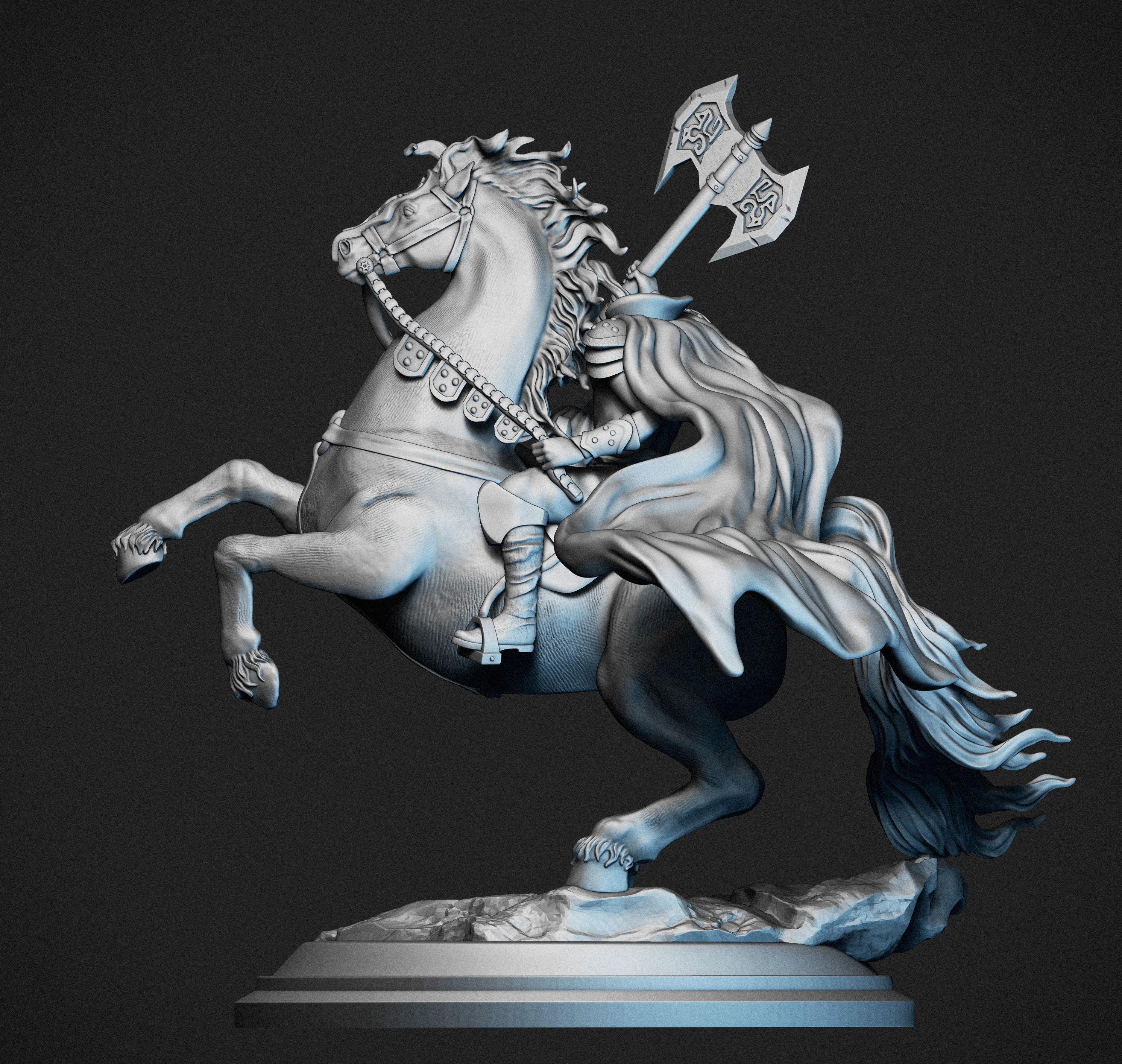 Headless Horseman 3D model 3D printable | CGTrader
