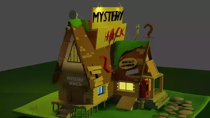 Mystery Shack free VR / AR / low-poly 3D model | CGTrader
