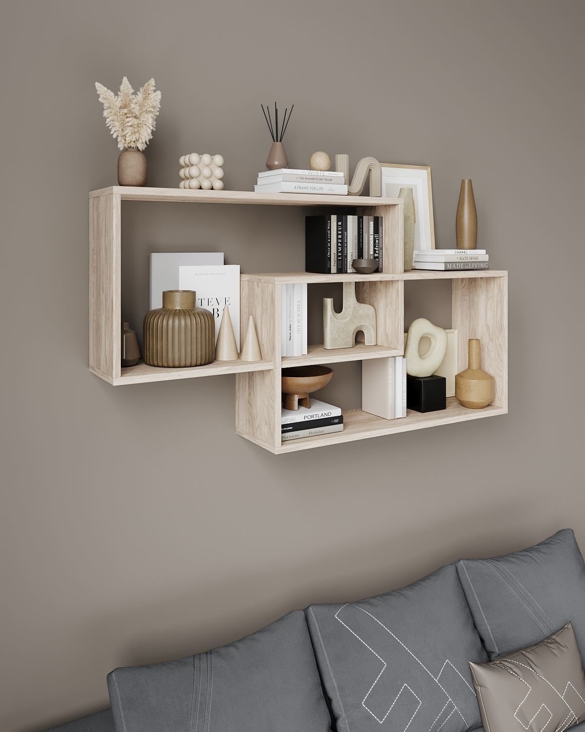 Wall-shelf wall shelves for living room free 3D model | CGTrader