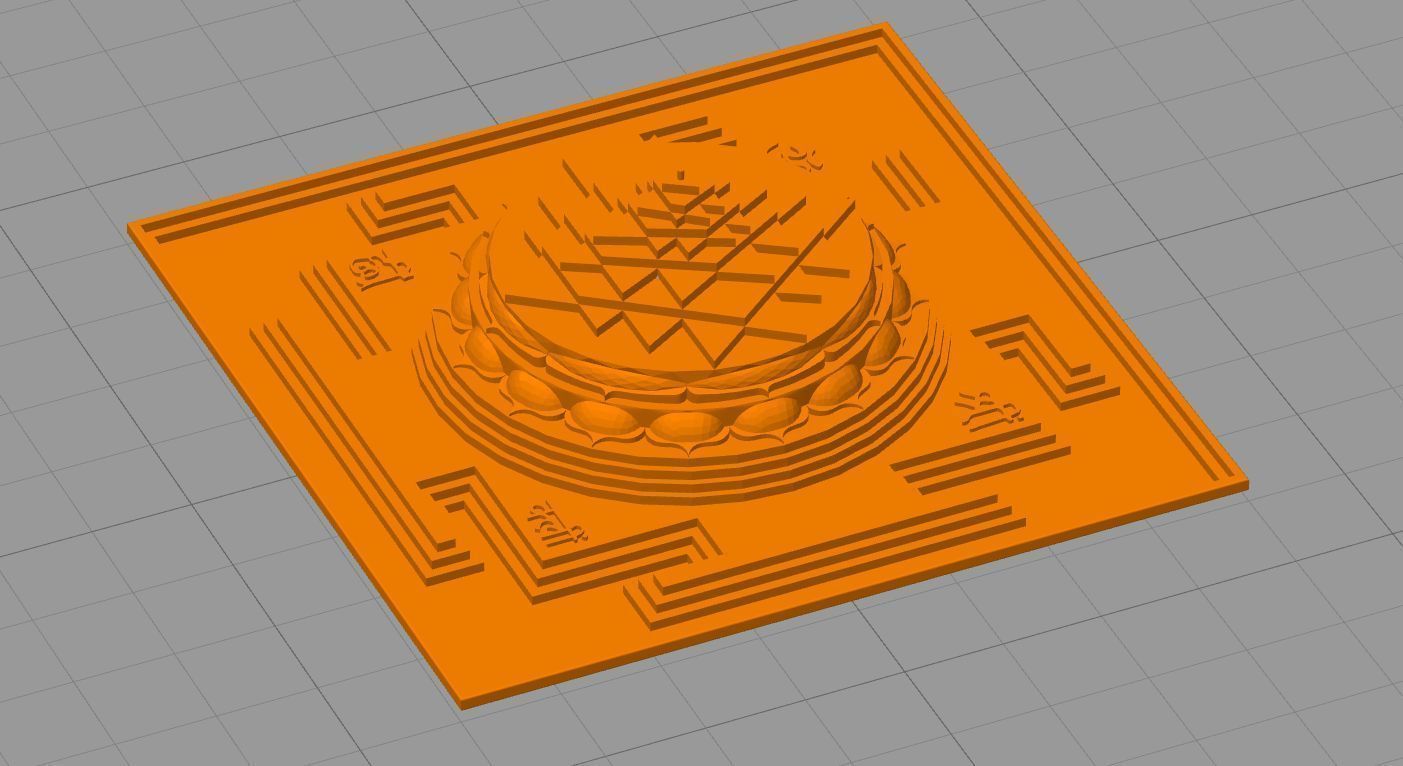 SRI YANTRA MERU 3D model 3D printable | CGTrader