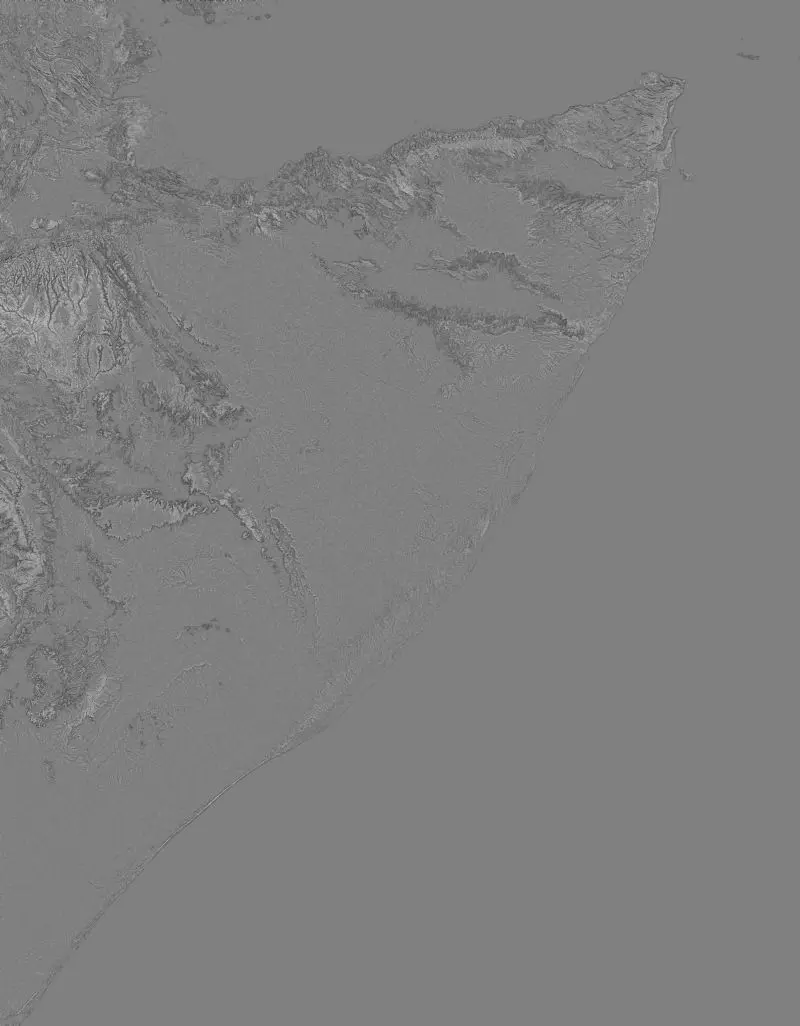 Somalia High resolution 26k curvature map Texture | CGTrader