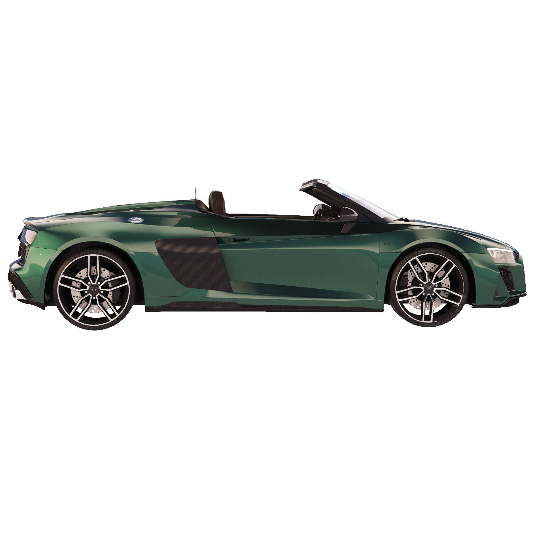 Audi R8 Spyder 2021 open roof 3D model | CGTrader