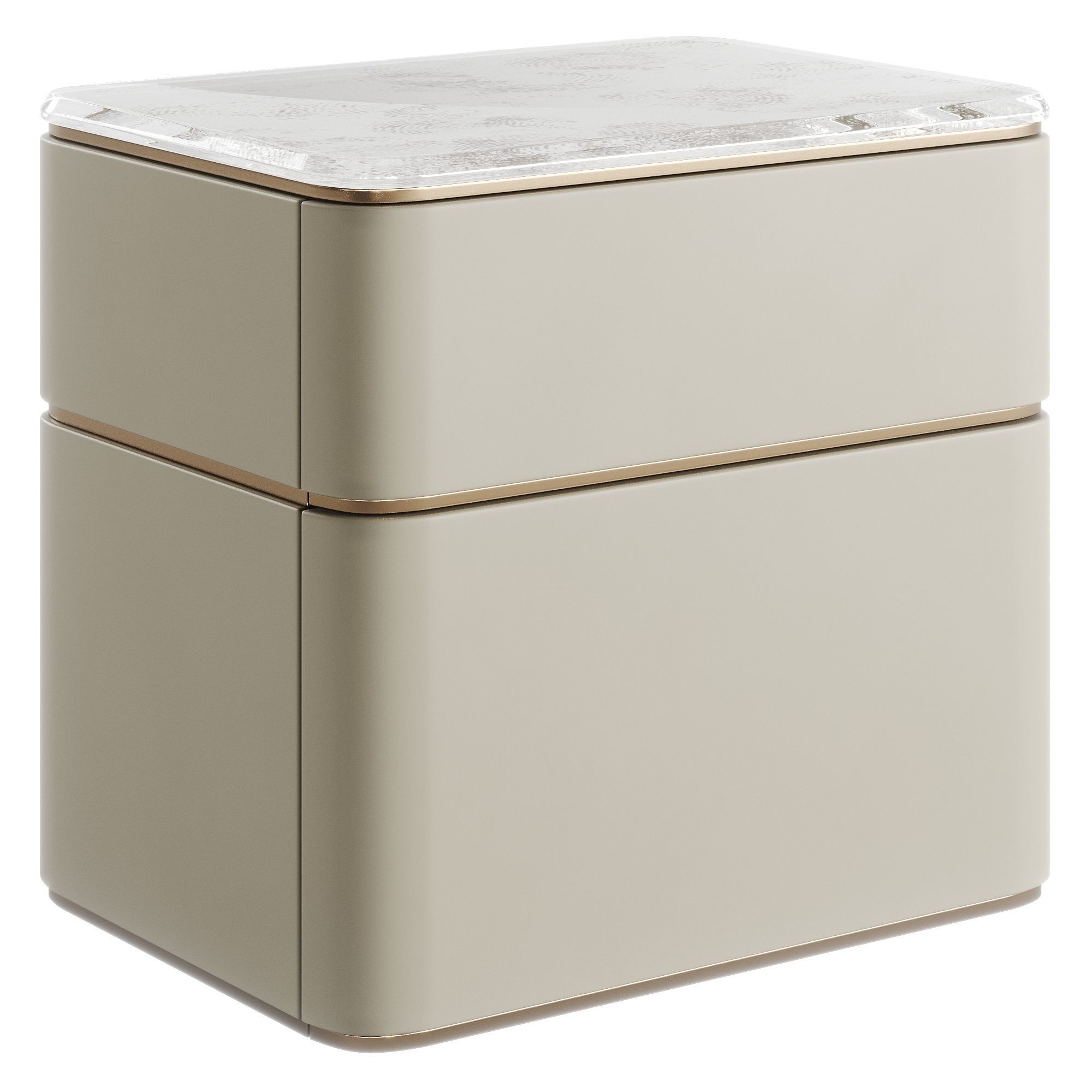 3D model Fendi Lambert Side Table Clear Glass VR / AR / low-poly | CGTrader