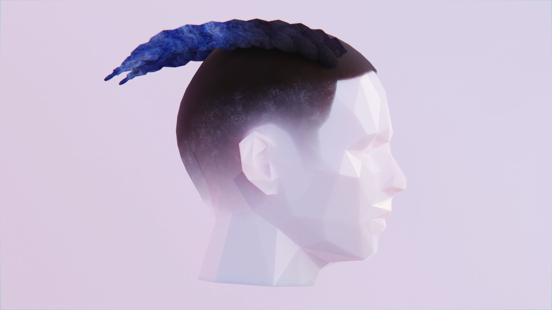3D model XXXtentacion Fishtail Braids VR / AR / low-poly | CGTrader