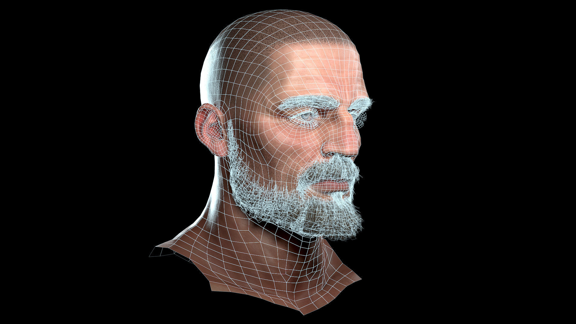 3D model Realistic model of male head Jake VR / AR / low-poly | CGTrader
