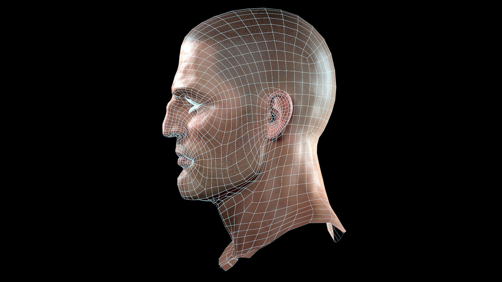 3D model Realistic model of male head Jake VR / AR / low-poly | CGTrader