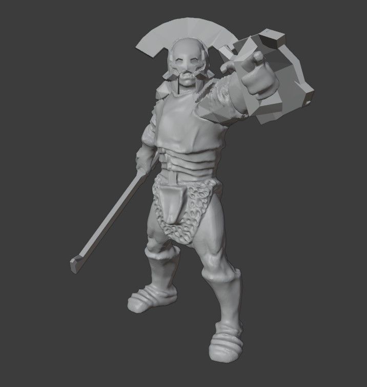 An Isengard Captain With A Sword And Shield 3D model 3D printable ...